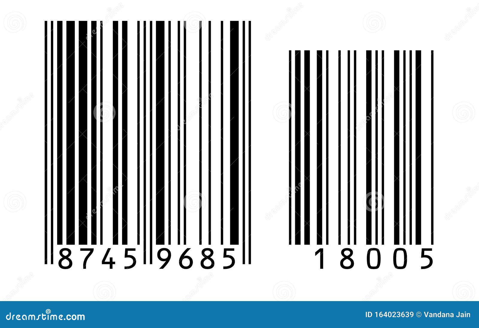 Strichcode Strichcodevektor Ein Einfacher Schwarzer Strichcode, Wie Er ...