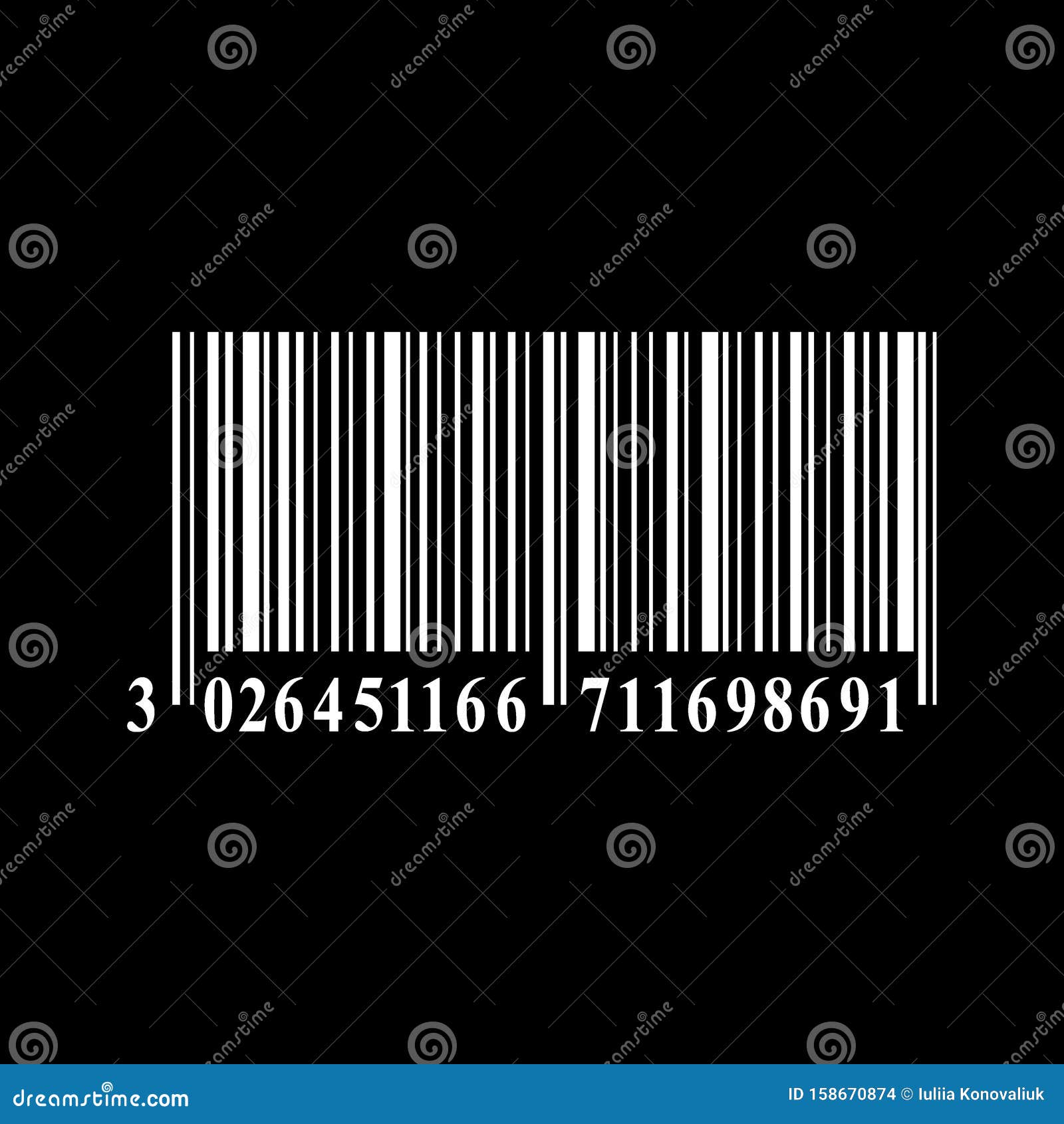Strichcode-Symbolvektor. Abstrakte Darstellung Stock Abbildung ...