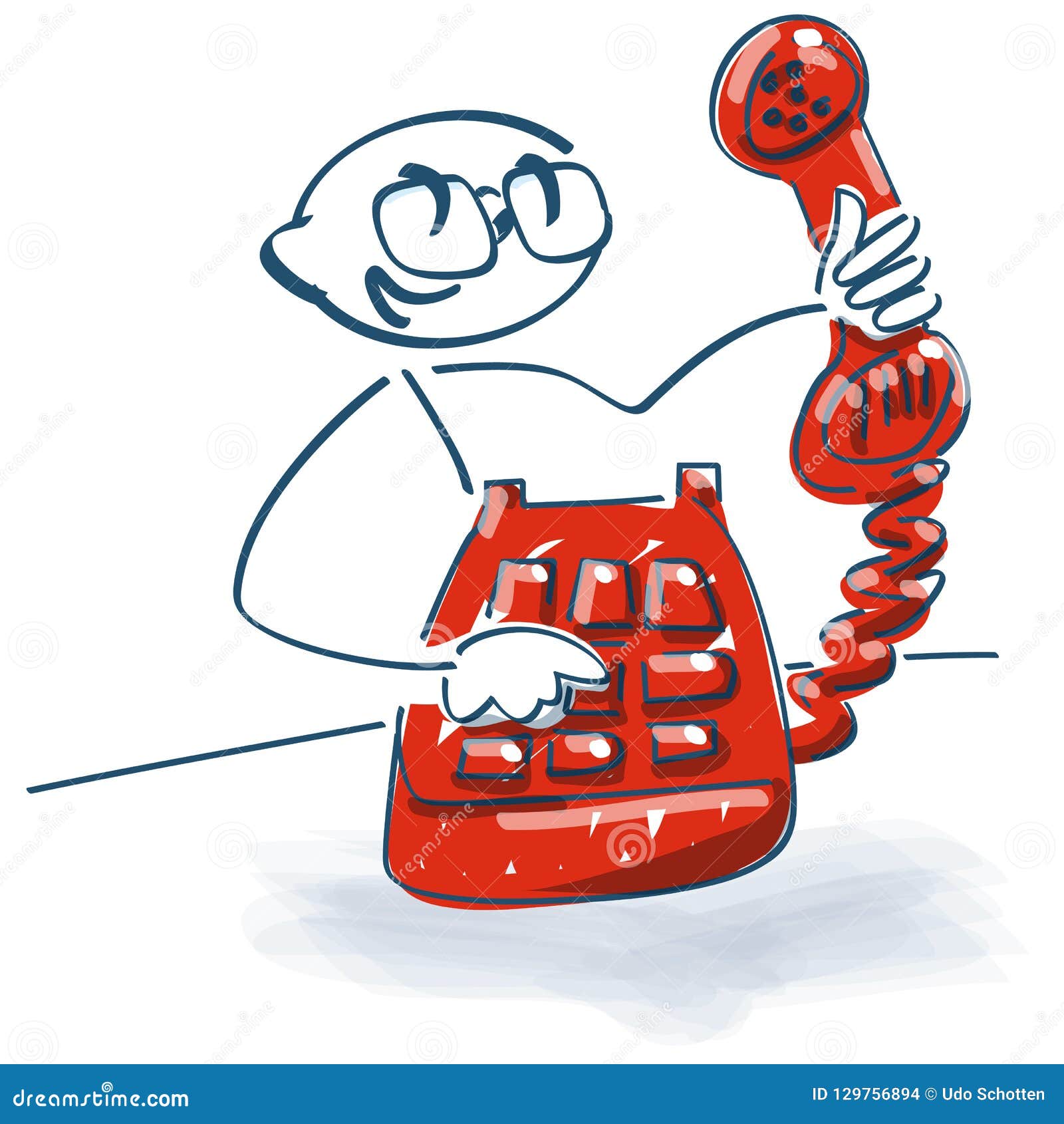 3D Stickman With Telephone Royalty-Free Stock Photo | CartoonDealer.com ...