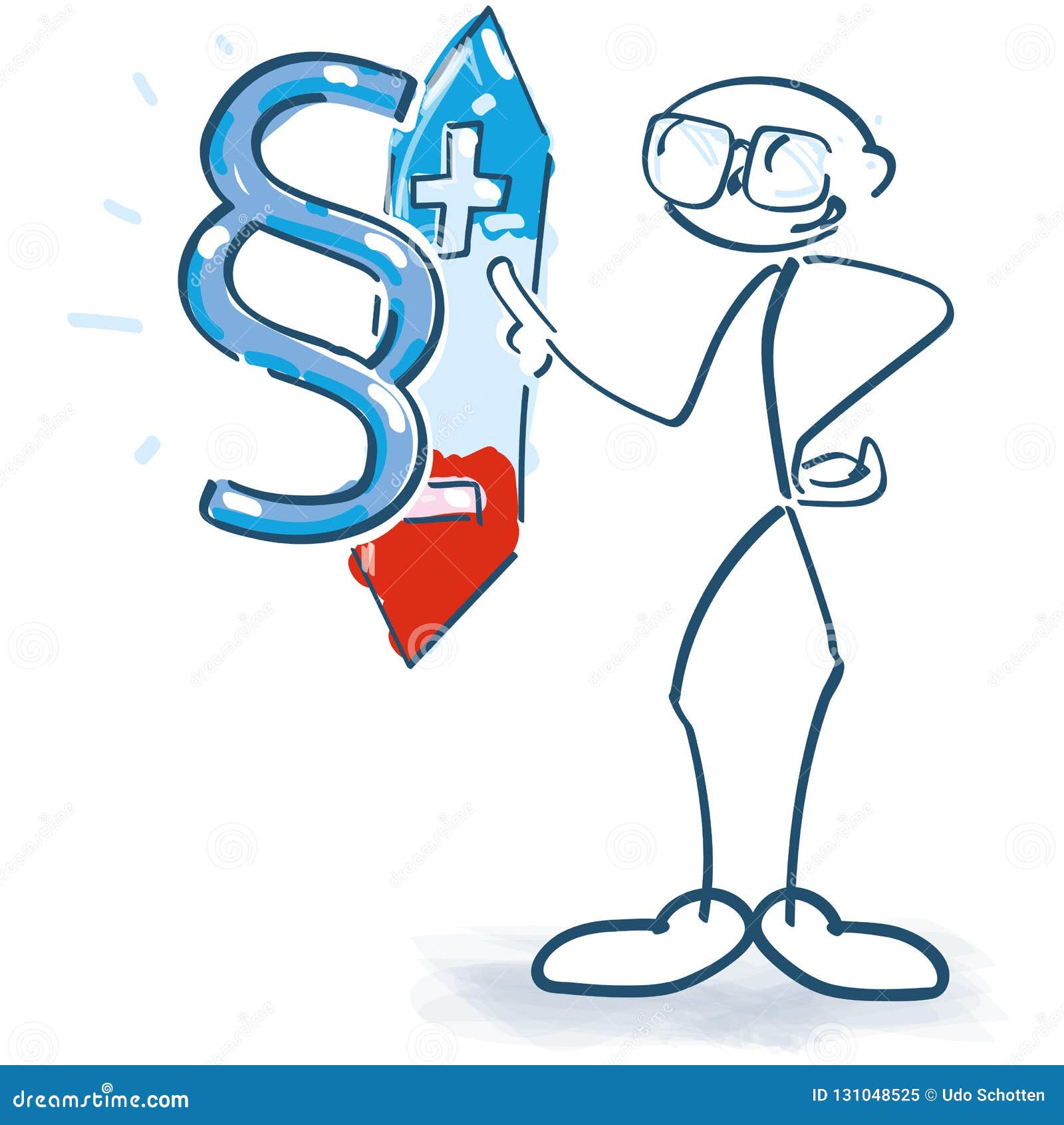 3D Figure With Paragraph Sign Royalty-Free Cartoon | CartoonDealer.com ...