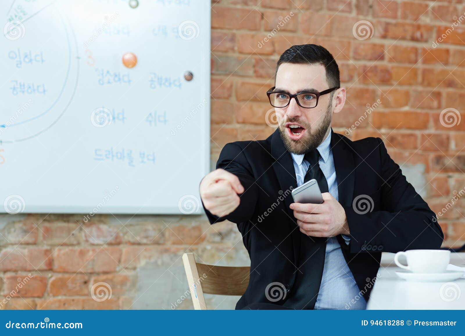 Strict boss stock photo. Image of talking, businessman - 94618288
