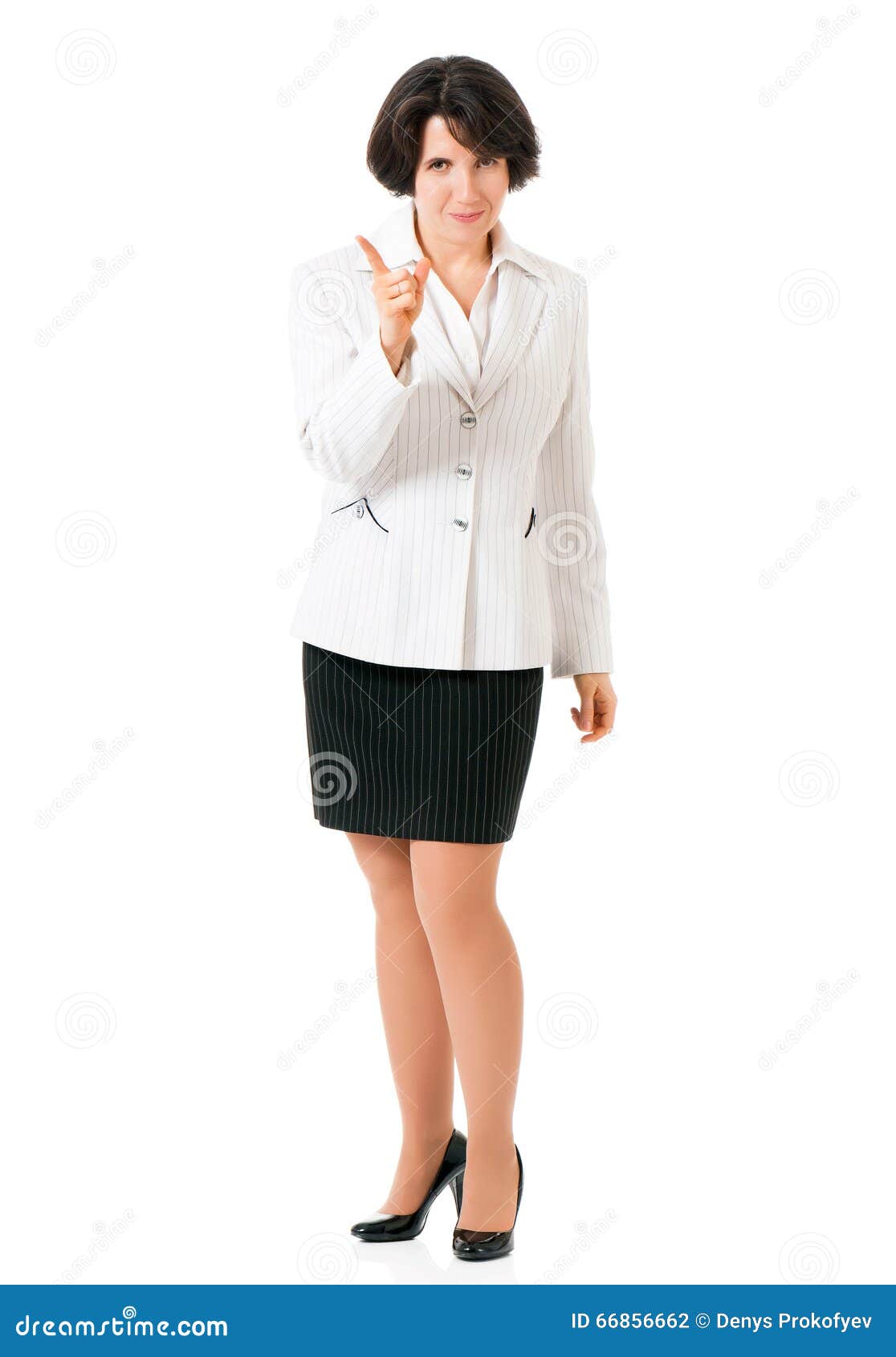 Strict Business Woman Checking Work Of Male Trainee, Demanding Company ...