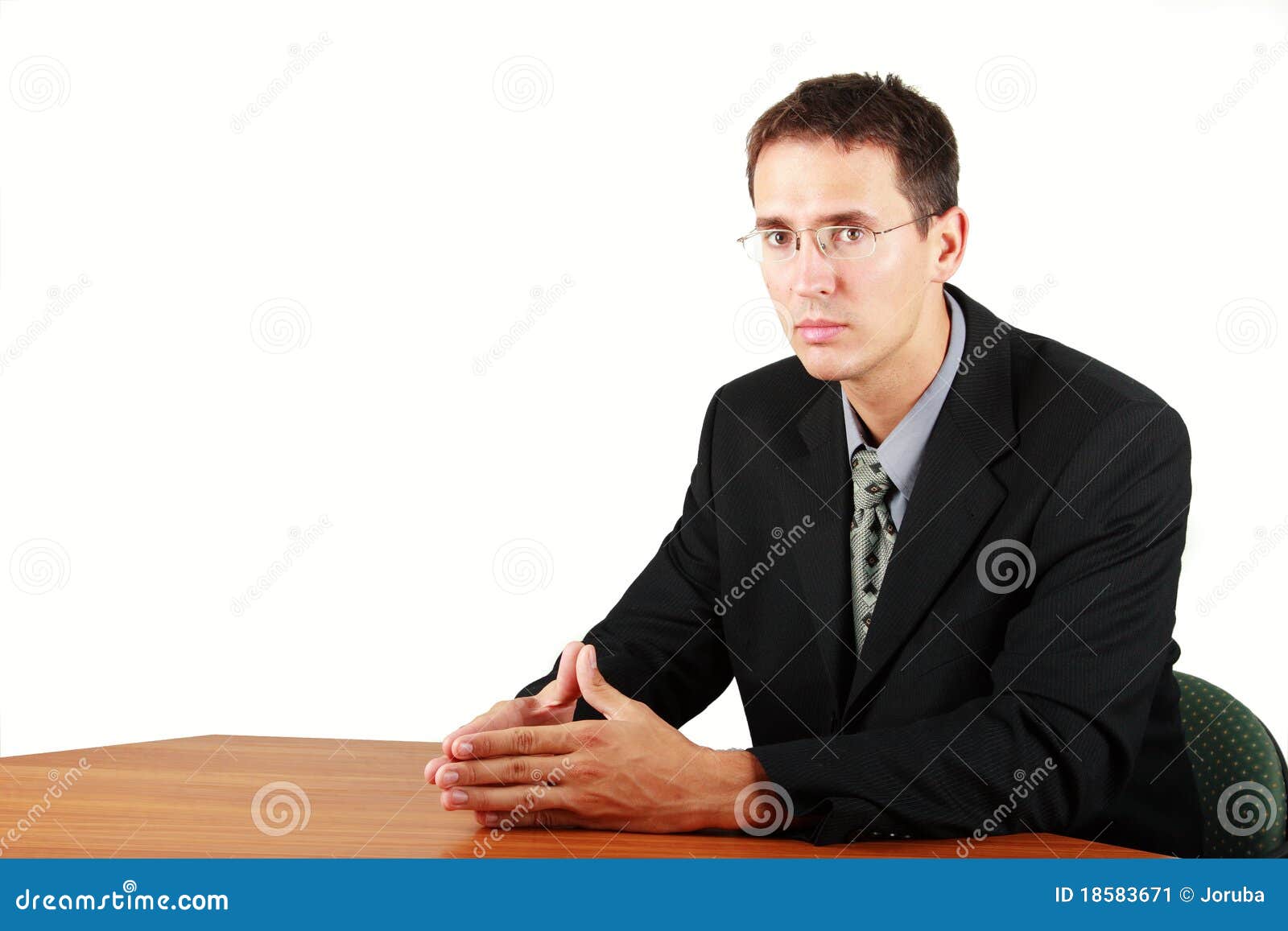 Strict businessman stock image. Image of handsome, negotiation - 18583671