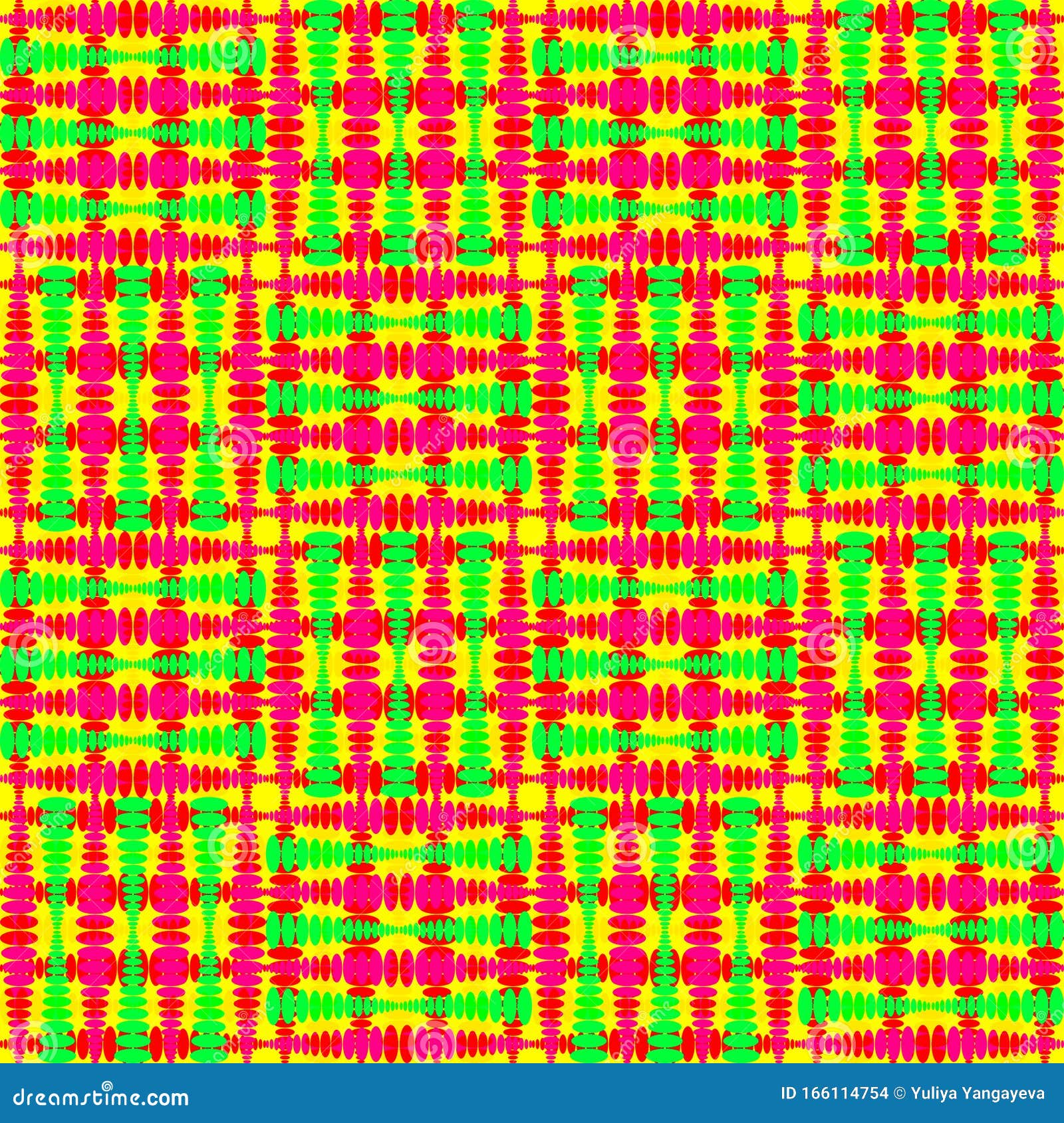 Strict Color Tiles of Intersecting Red Squares and Yellow Curly ...