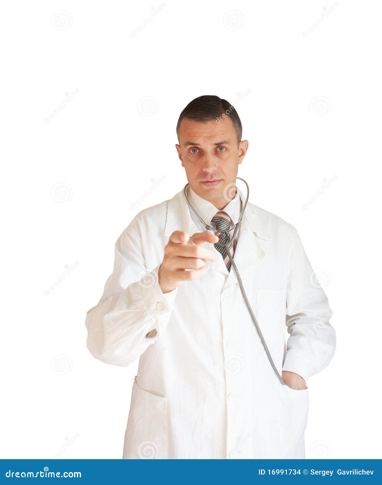 Strict doctor stock photo. Image of stand, medicine, studio - 16991734