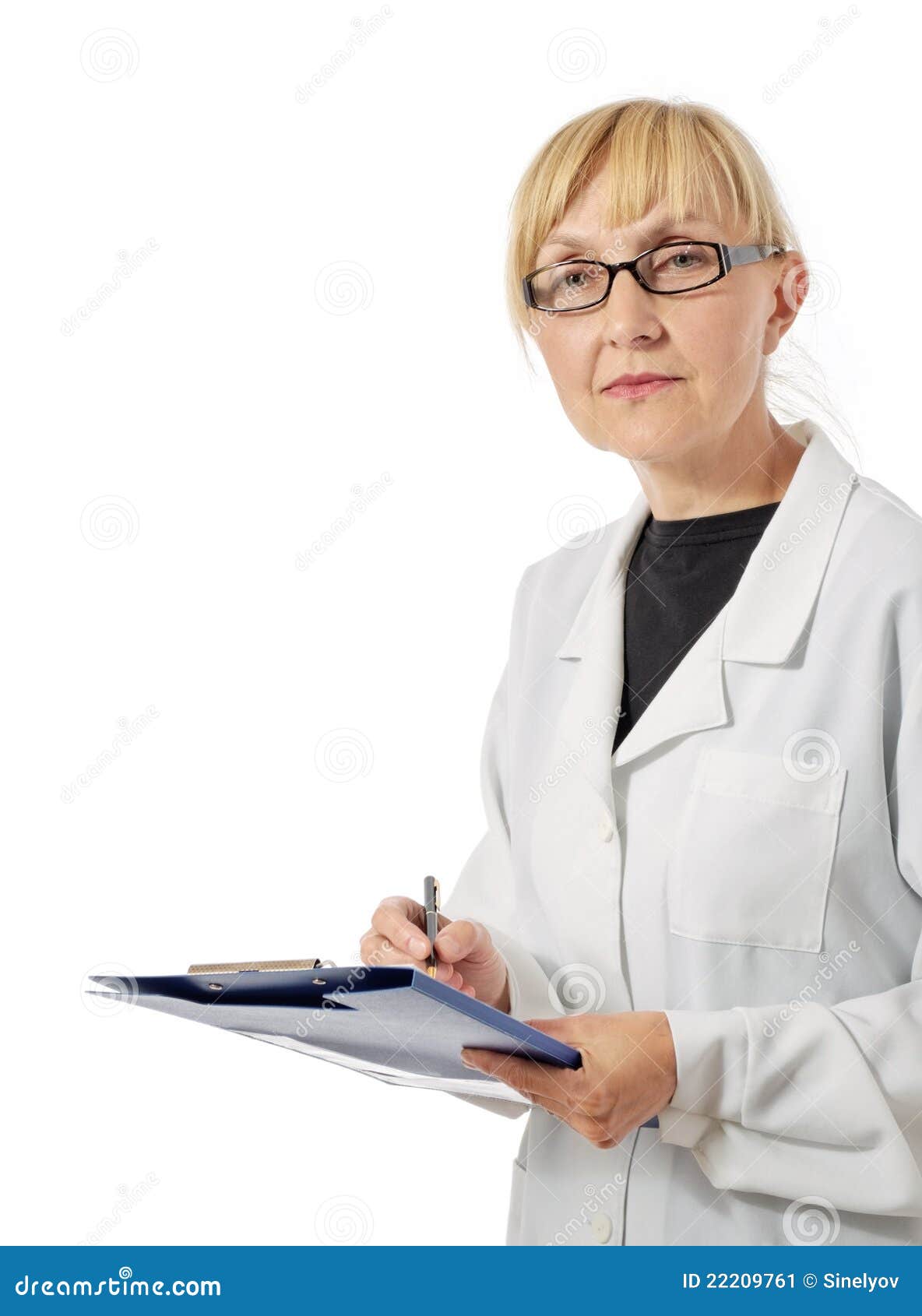 Strict doctor in glasses stock image. Image of caucasian - 22209761
