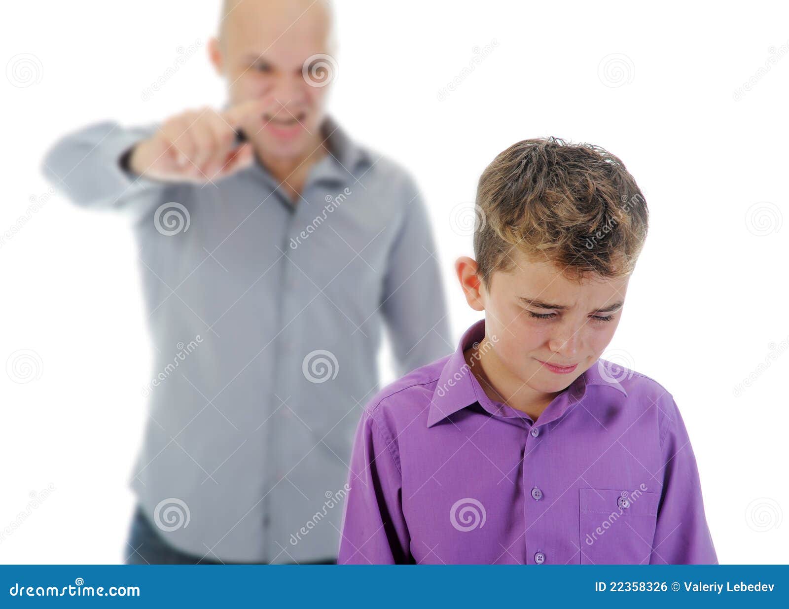 Strict Father Punishes His Son Royalty-Free Stock Image | CartoonDealer ...