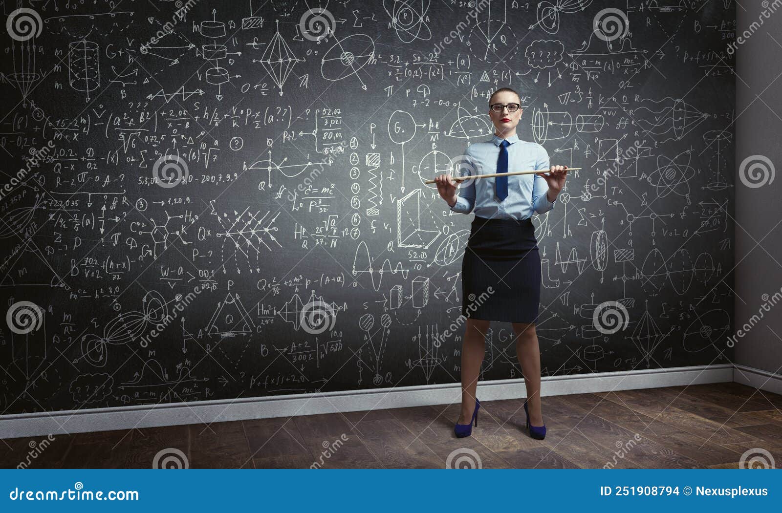 Strict Female Teacher . Mixed Media Stock Photo - Image of teacher ...