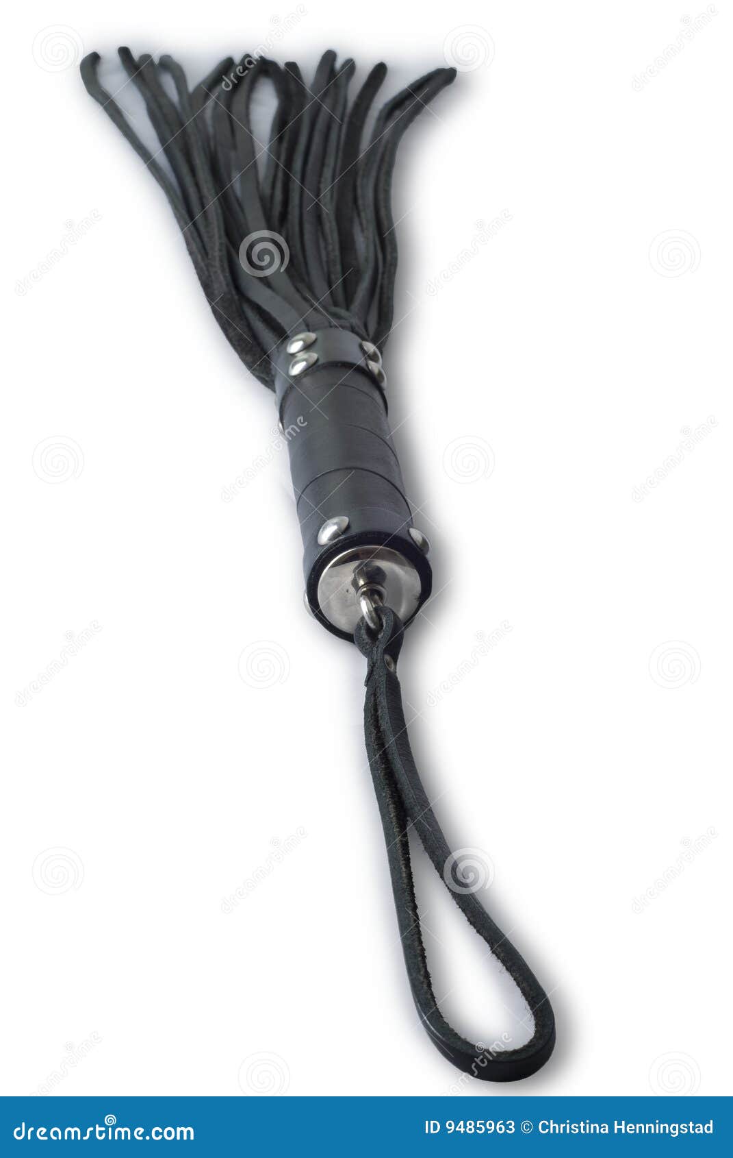 Strict Leather Flogging Whip Stock Image - Image of loop, isolated: 9485963