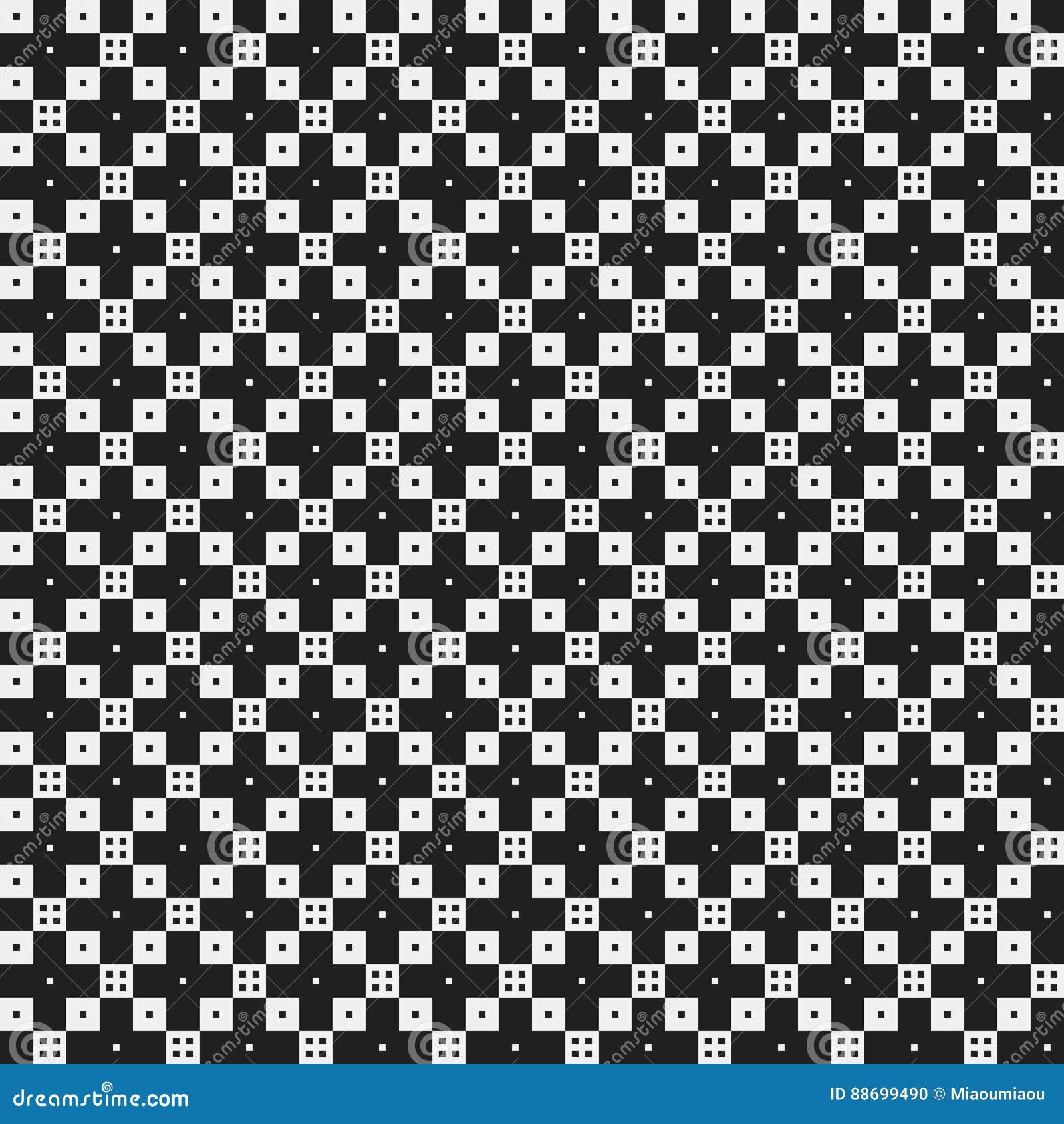 Strict Pixelated Seamless Pattern in Corporate Style Stock Vector ...