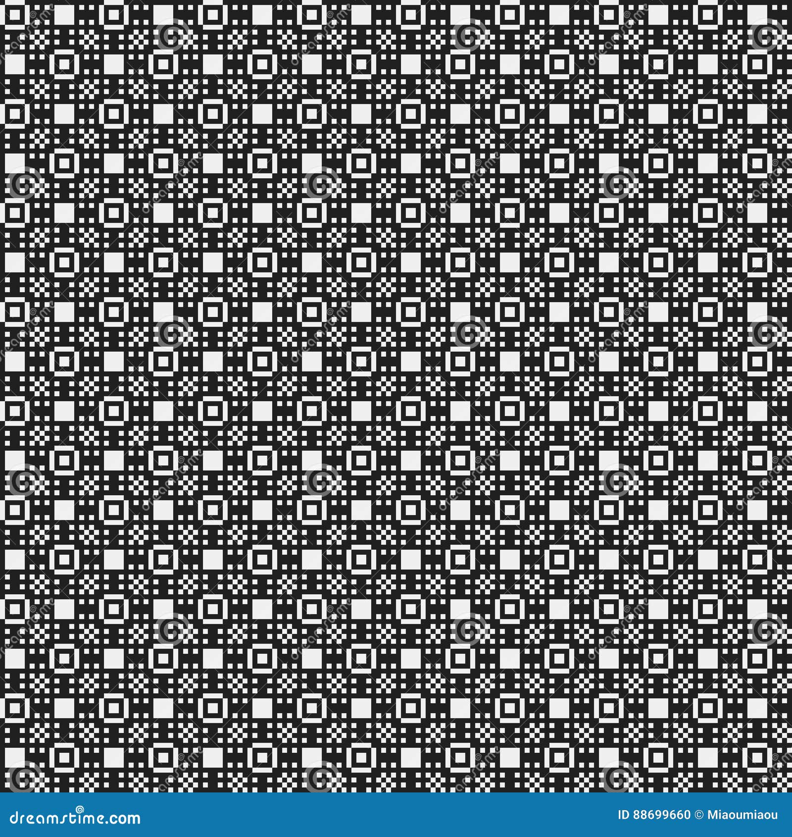 Strict Pixelated Seamless Pattern in Corporate Style Stock Vector ...