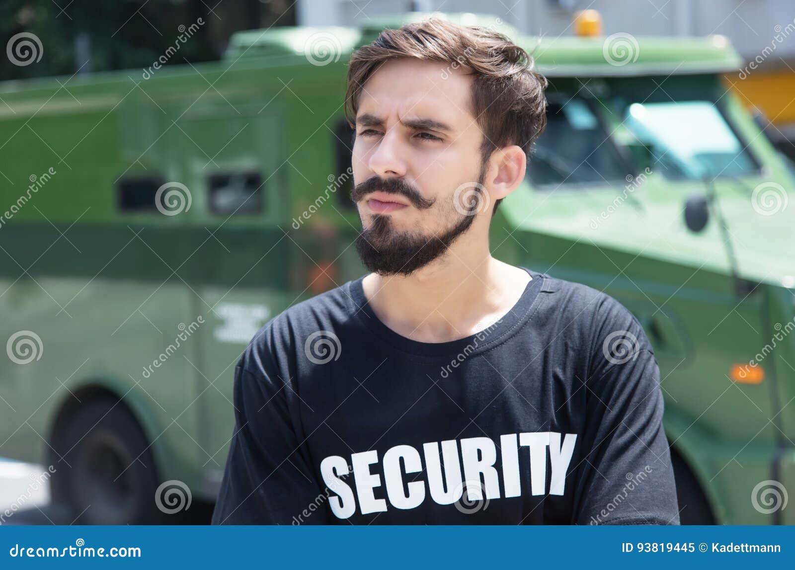 Strict Security Guard Safes Cash in Transit Stock Image - Image of ...