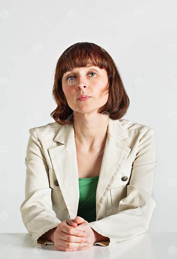 Strict teacher stock photo. Image of middle, woman, alone - 26561658