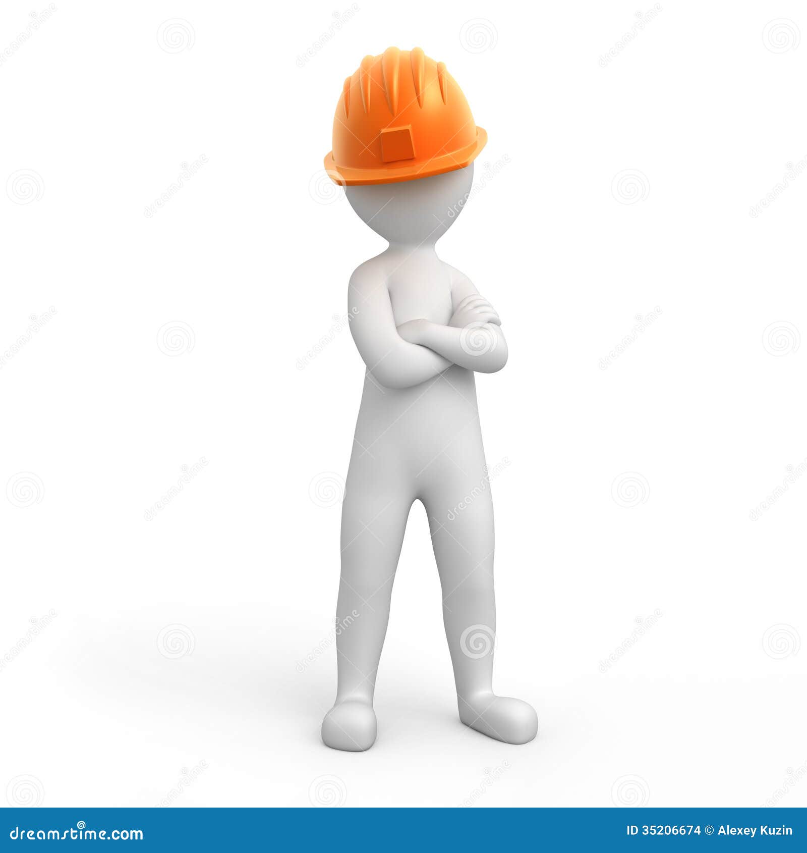 Strict worker stock illustration. Illustration of concept - 35206674