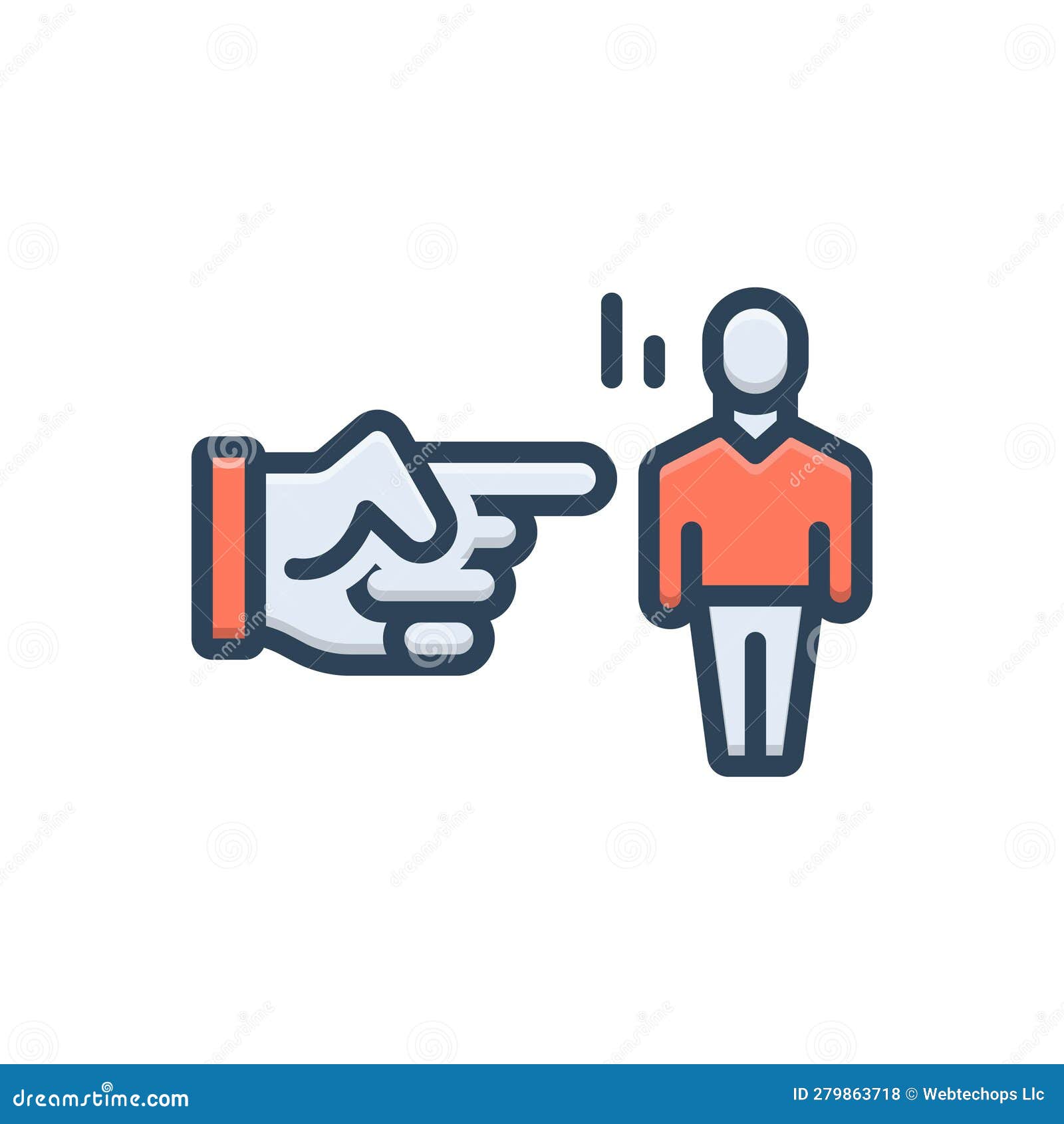 Color Illustration Icon for Strictly, Rigidly and Upbraid Stock ...