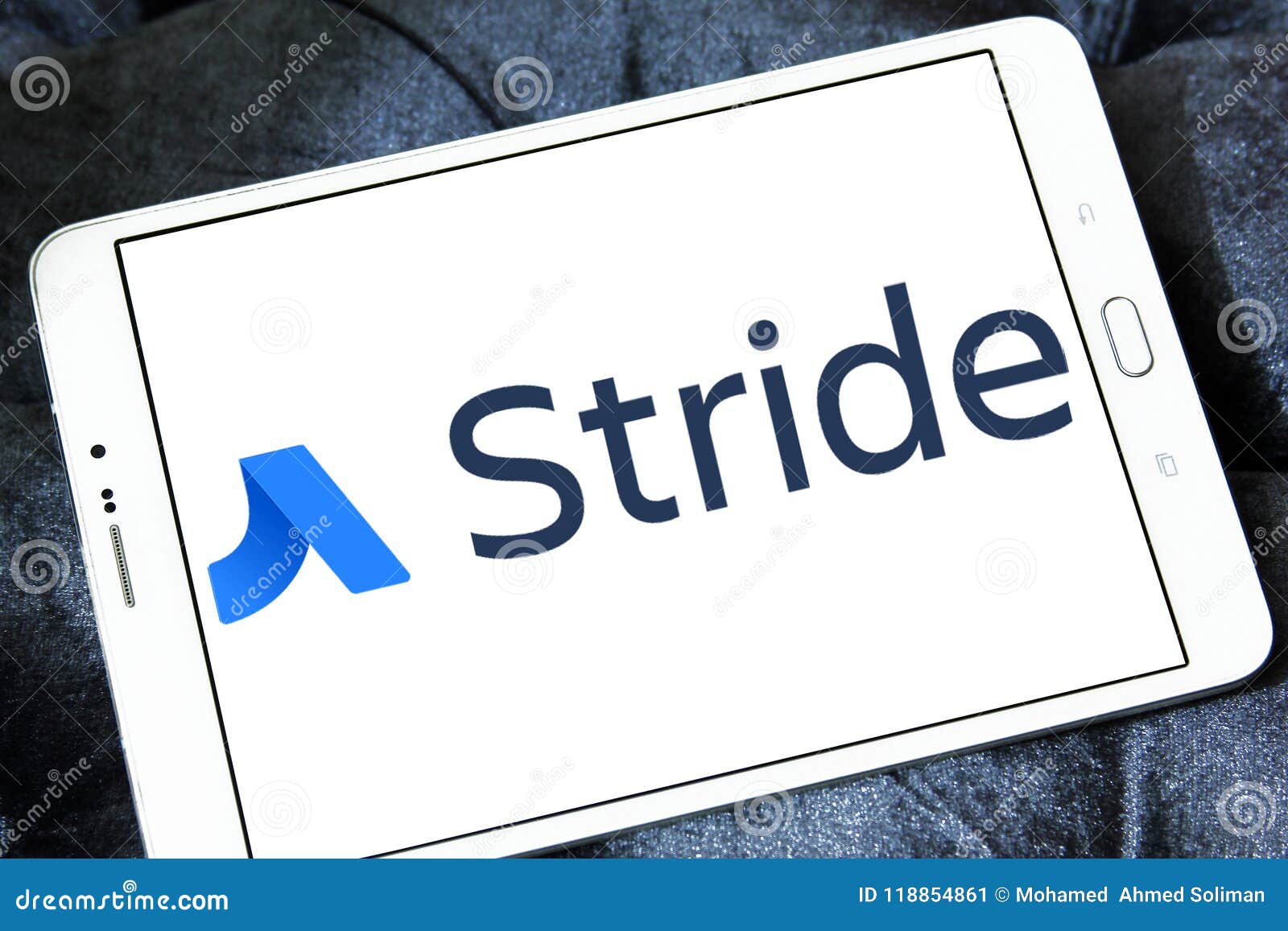 Stride software logo editorial photo. Image of mobile - 118854861