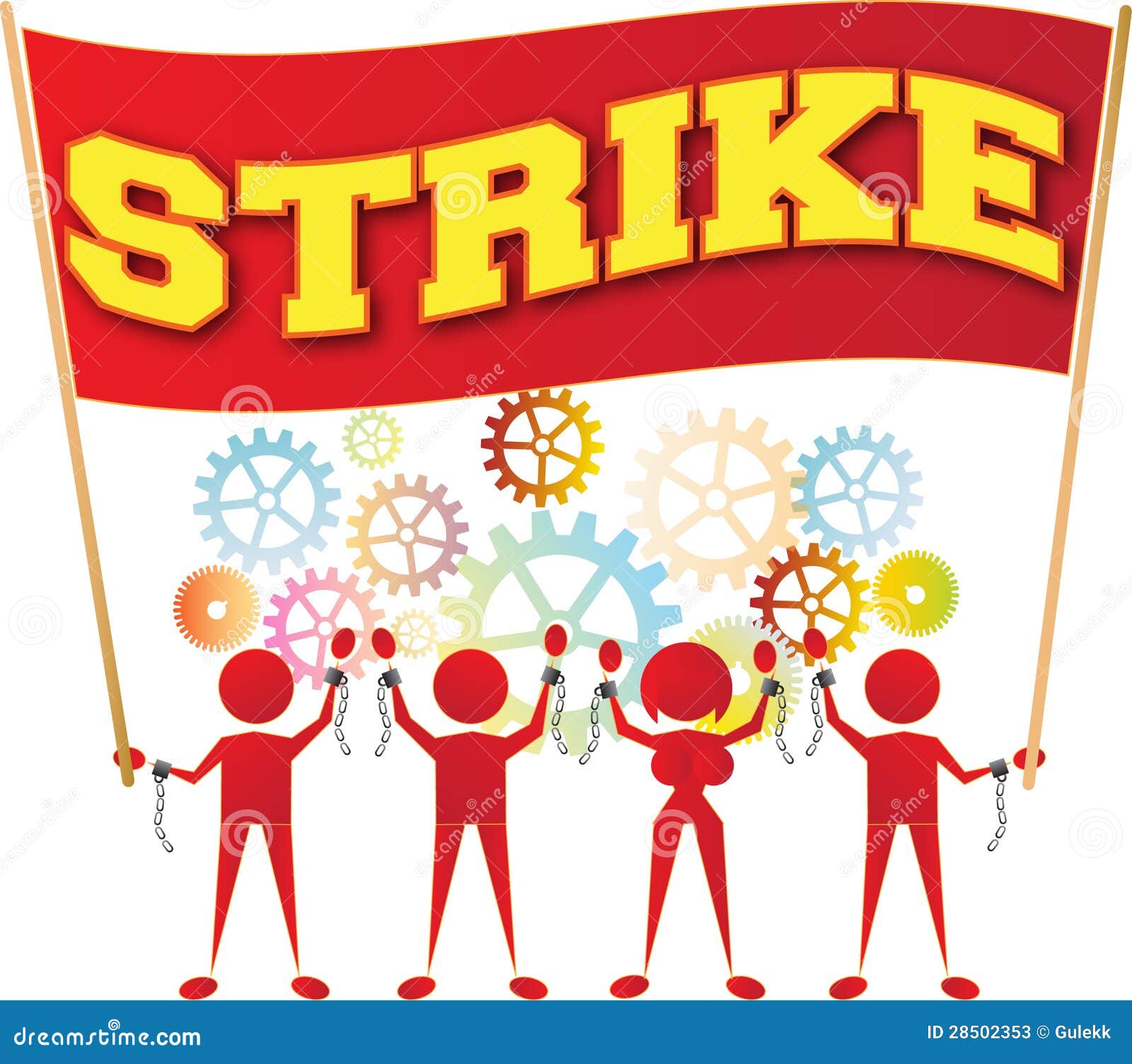 Strike stock illustration. Illustration of solidarity - 28502353