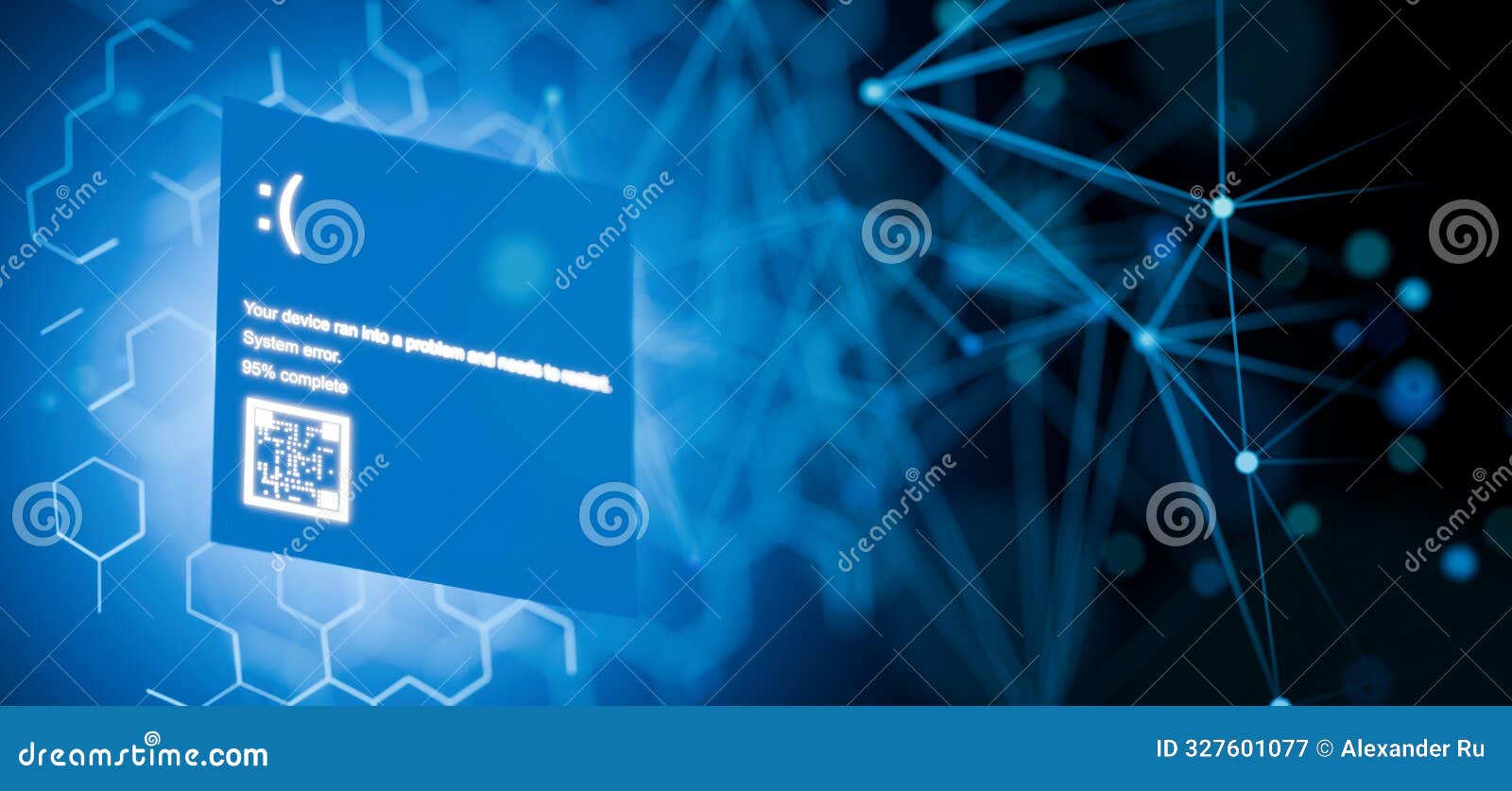 Strike Crowd. Software Error Concept. Operating System Failure Concept on Digital Background ...