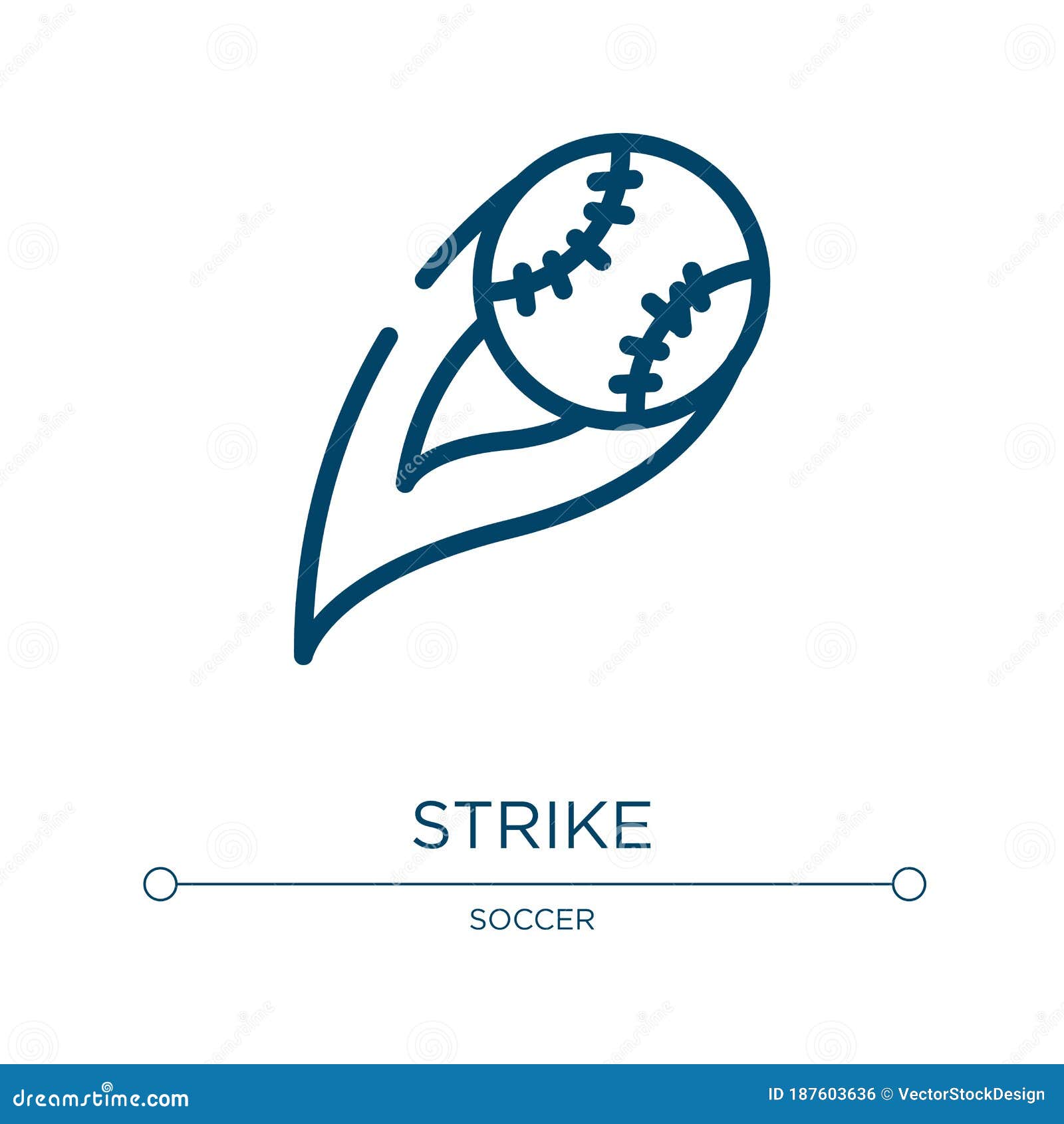 Strike Icon. Linear Vector Illustration from Baseball Collection ...