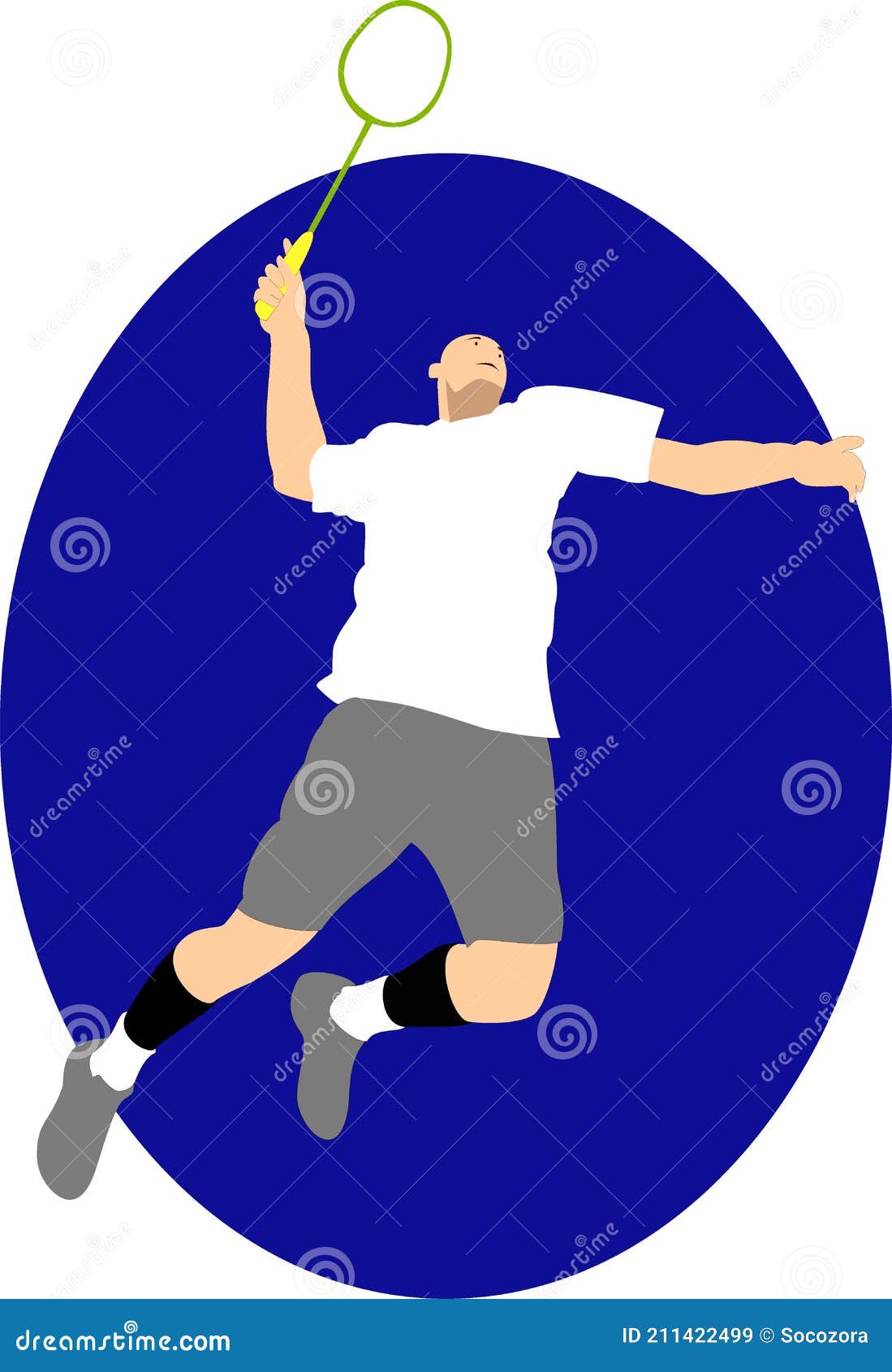 Badminton Jump Smash Logo Royalty-Free Stock Photography ...
