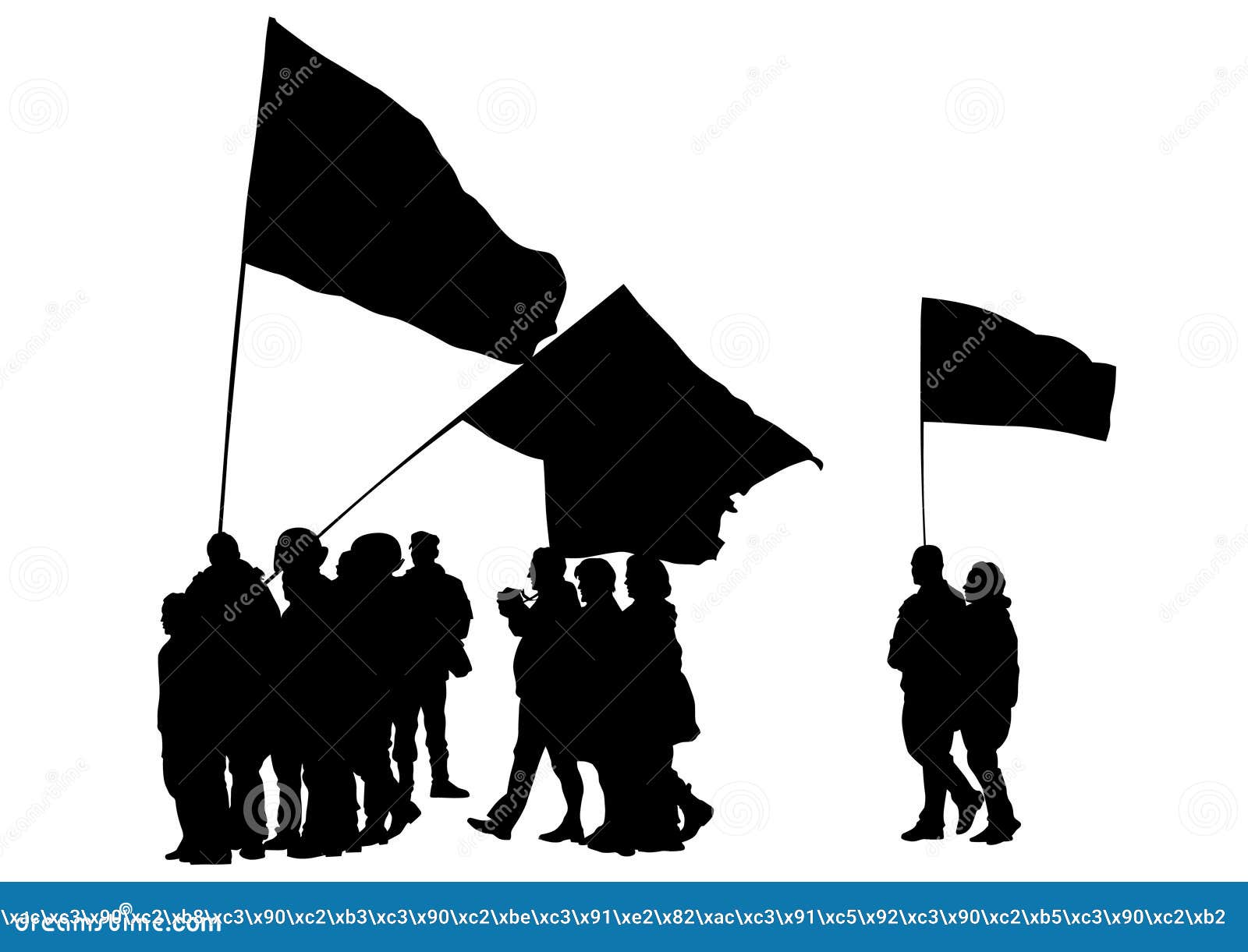 Strike people three stock vector. Illustration of crisis - 147906139