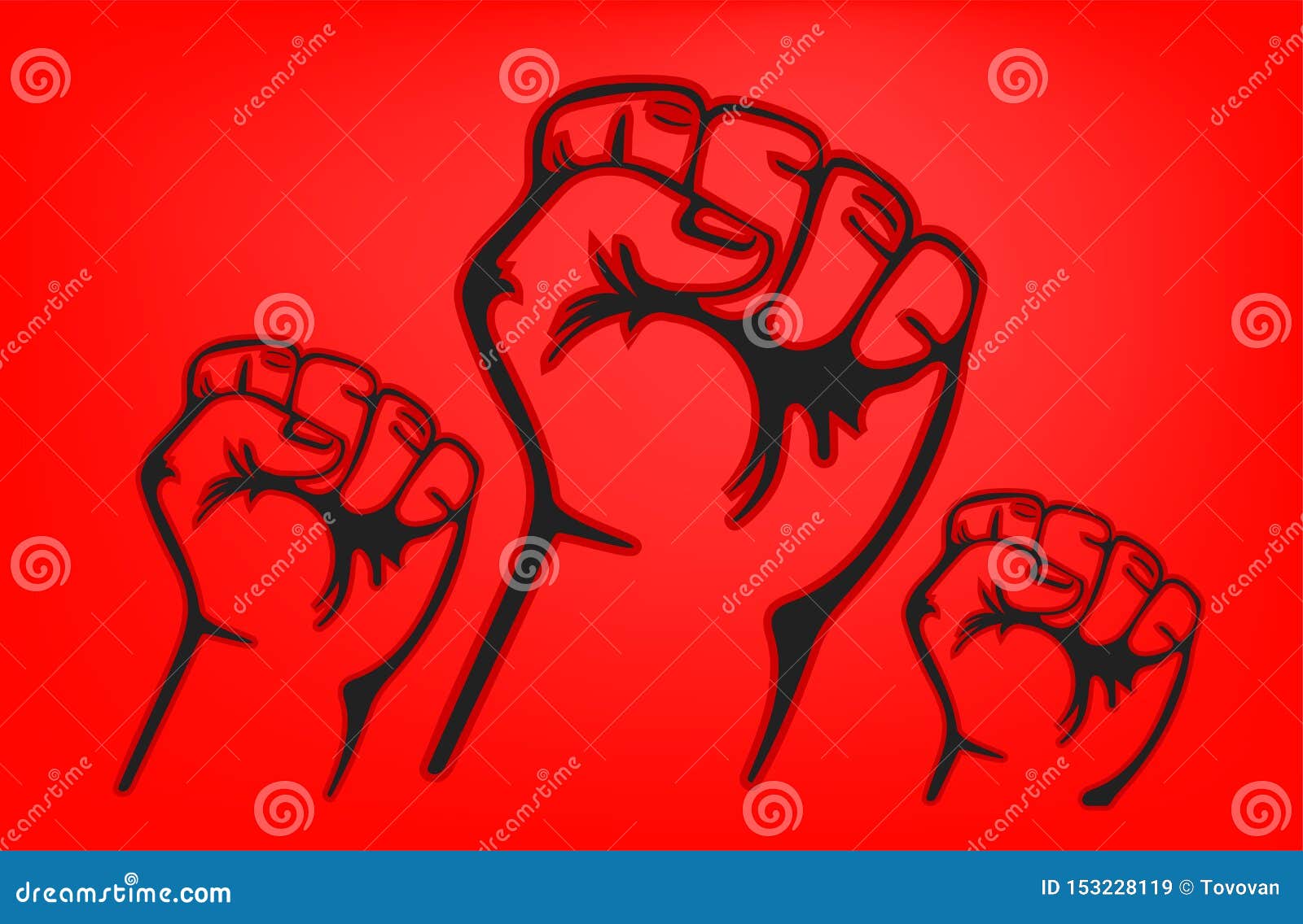 The strike power concept stock vector. Illustration of social - 153228119