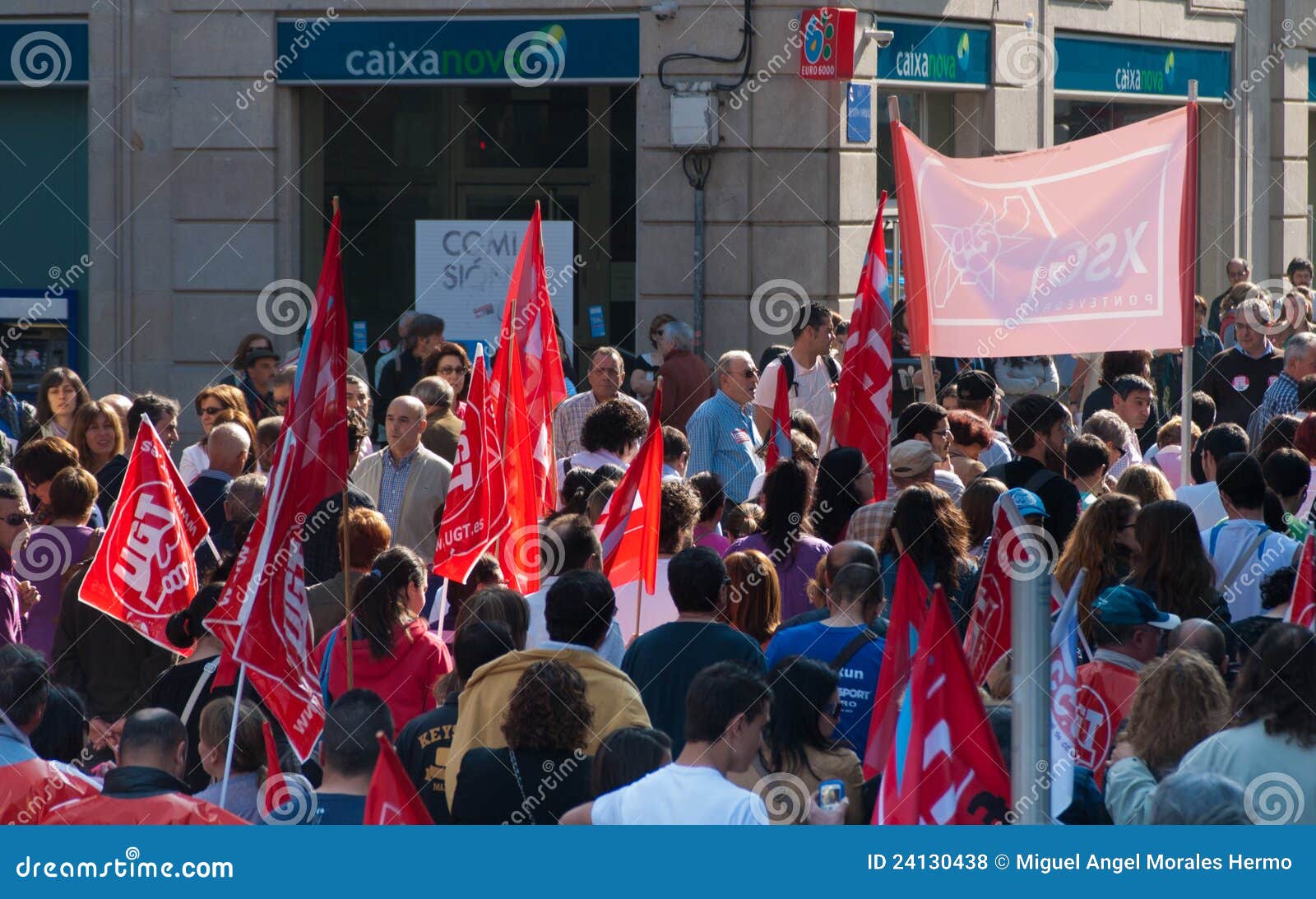 Strike in Spain editorial stock photo. Image of demonstration - 24130438