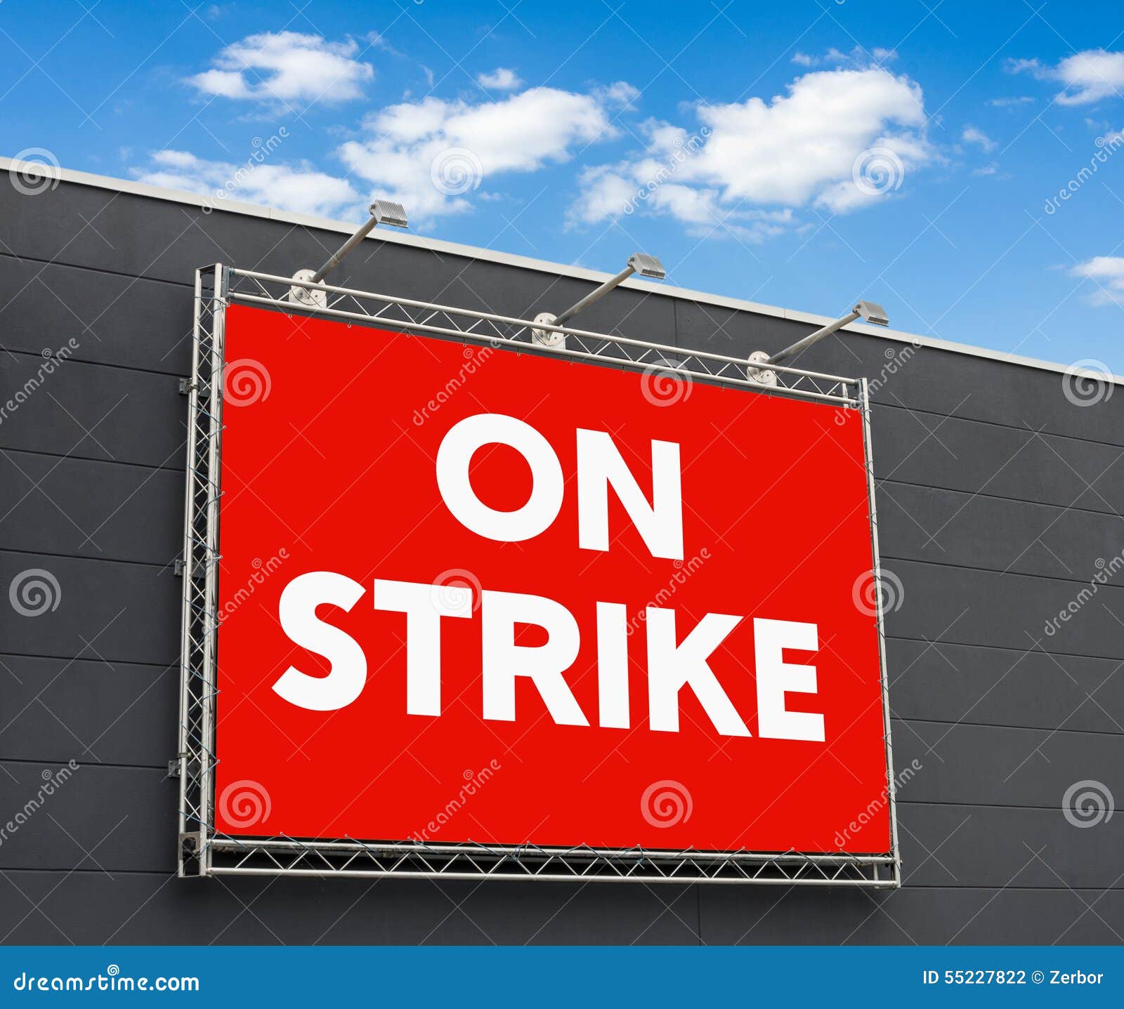 On strike stock photo. Image of outdoors, employee, meeting - 55227822