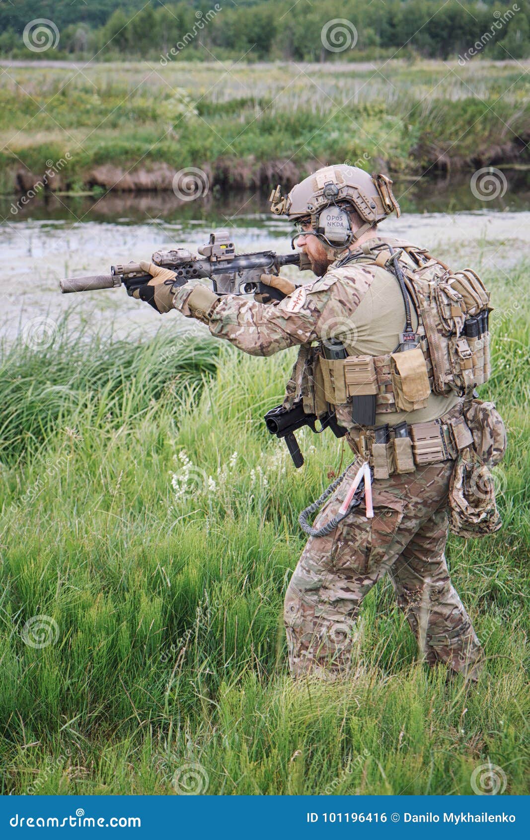 Strikeball warrior stock photo. Image of camouflage - 101196416