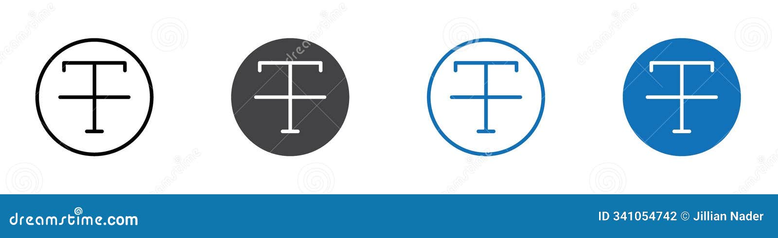 Strikethrough Icon Of 3 Types. Isolated Vector Sign Symbol ...