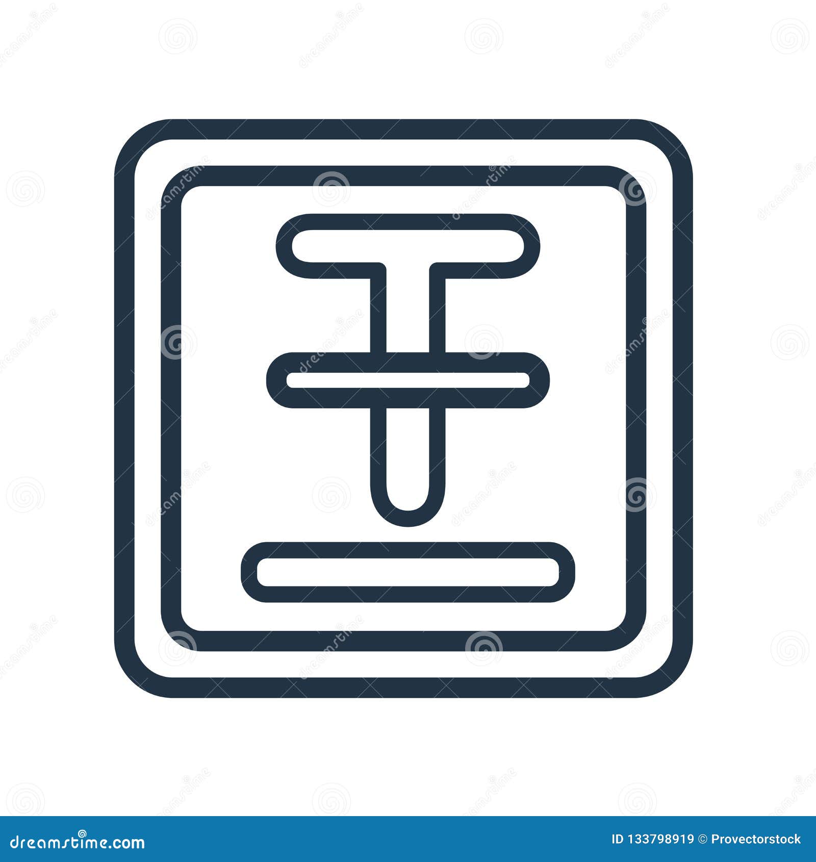 Strikethrough Icon Vector Isolated on White Background, Strikethrough ...