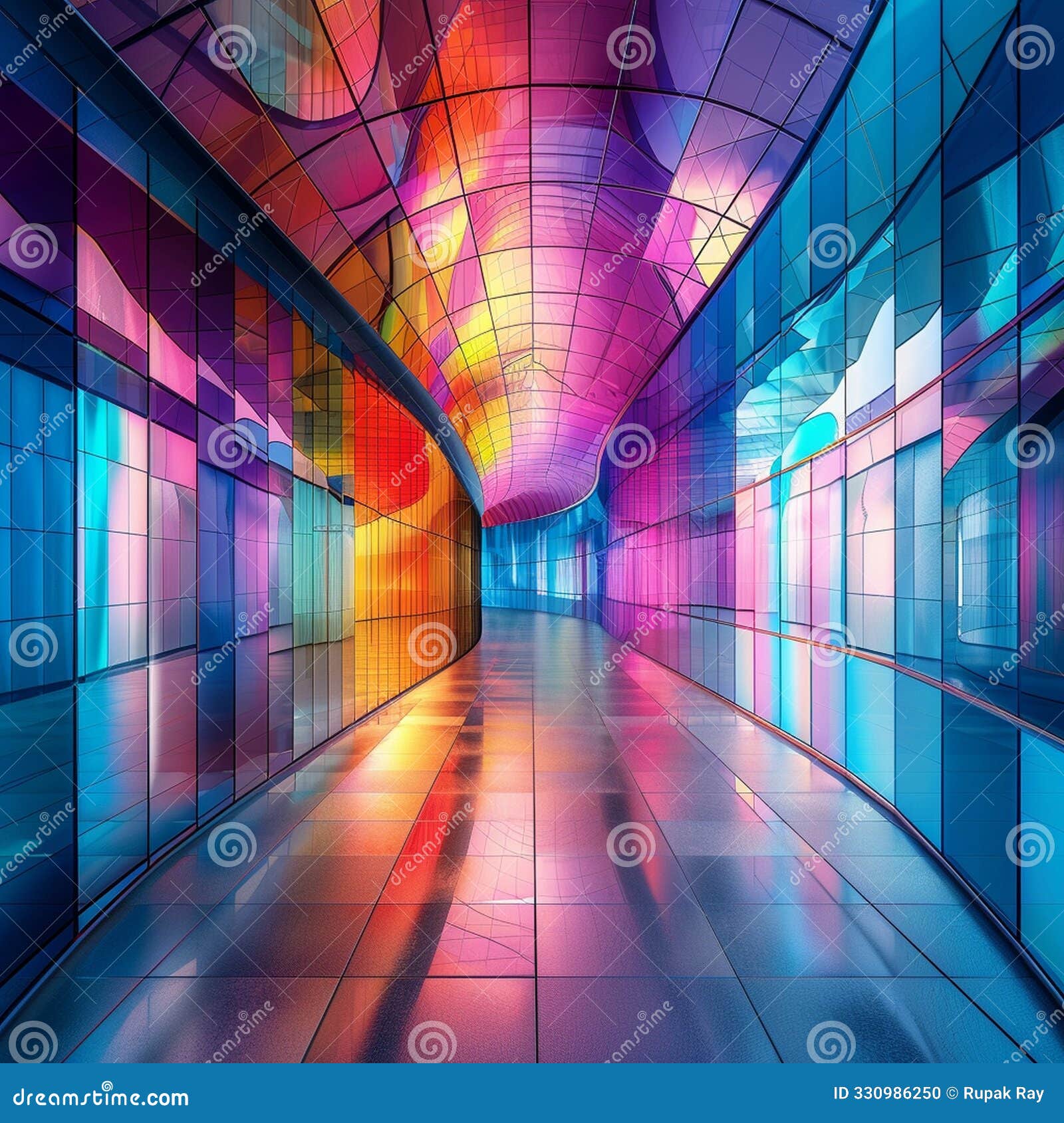 Striking Architectural Background with Feature Illustration Stock ...