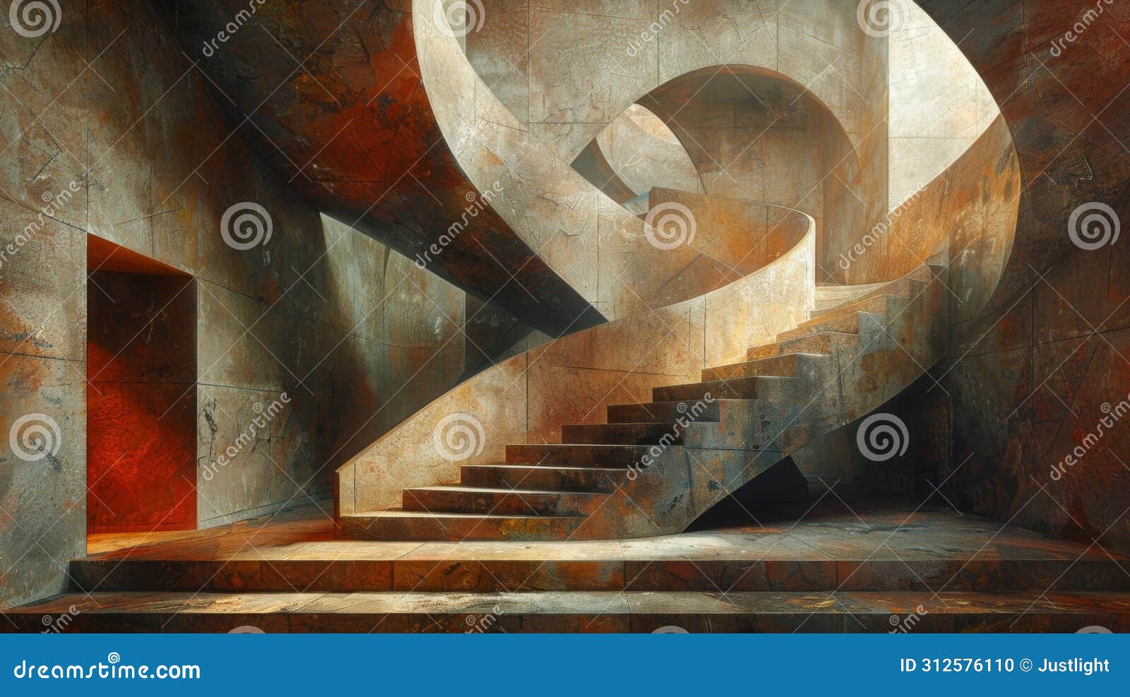 A Striking Architectural Design Featuring a Series of Intersecting ...