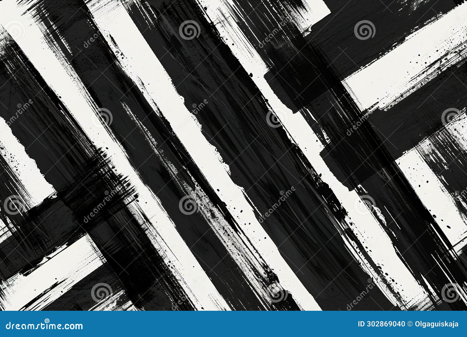 Striking Black and White Brushstroke Textures on Canvas, Ideal for Bold ...