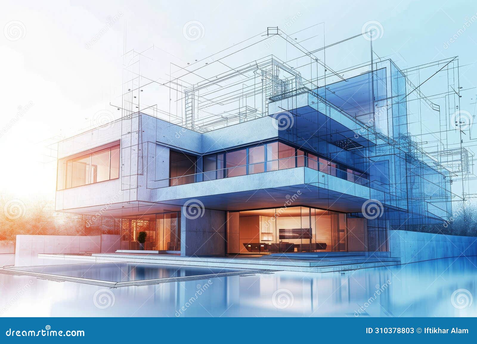 A Striking Building with a Pool in Front, Providing a Luxurious and ...