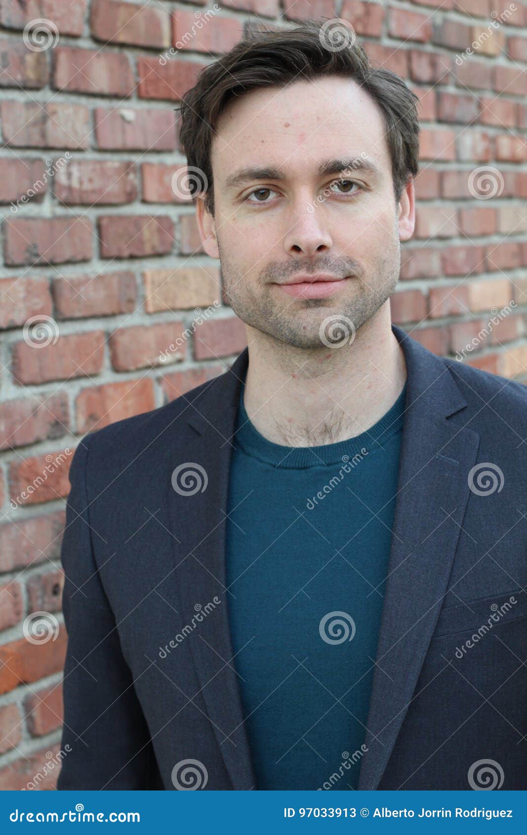 Striking Businessman with Neutral Expression Close Up Stock Image ...
