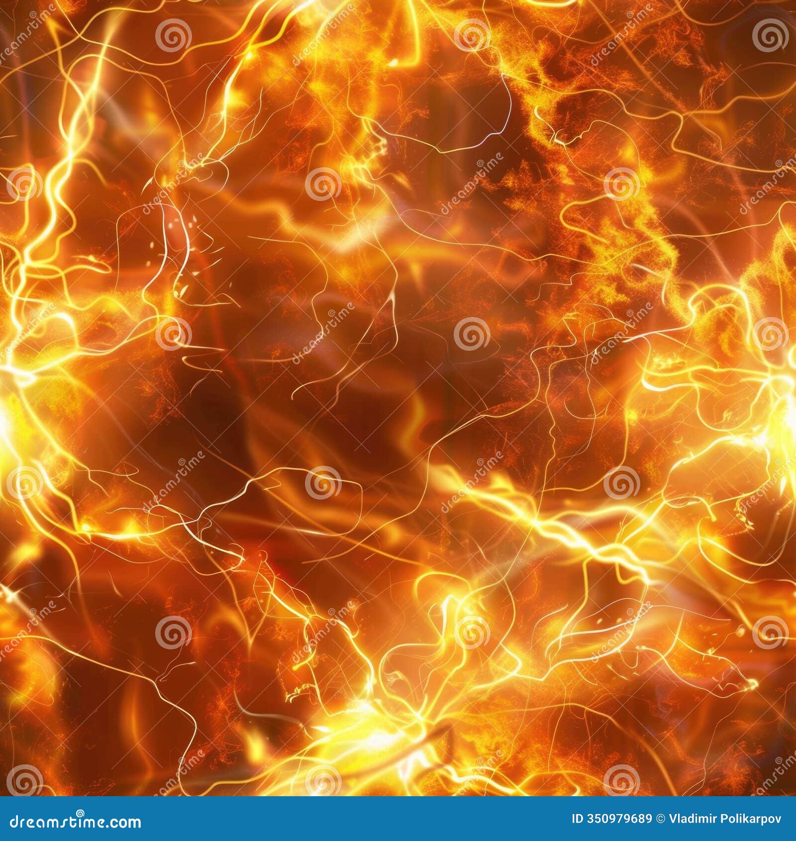 A Striking Close Up Image of Fire and Lightning. Perfect for Dramatic ...