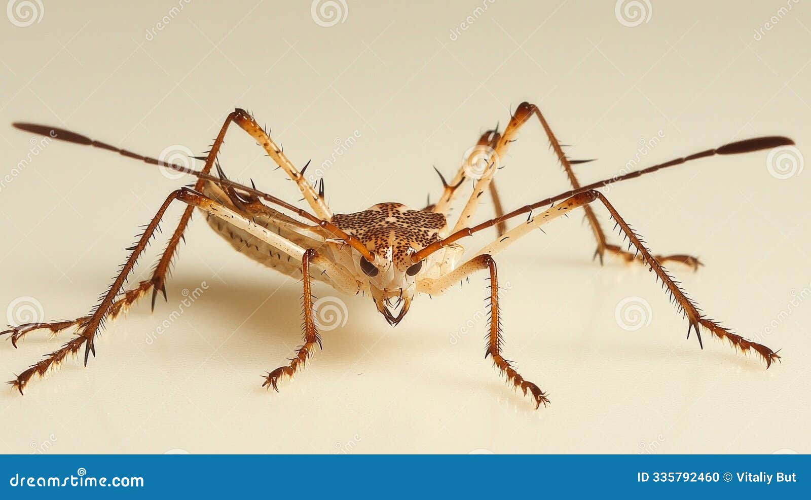 Striking Creature, the Feather-legged Assassin Bug, Displays Its Unique ...
