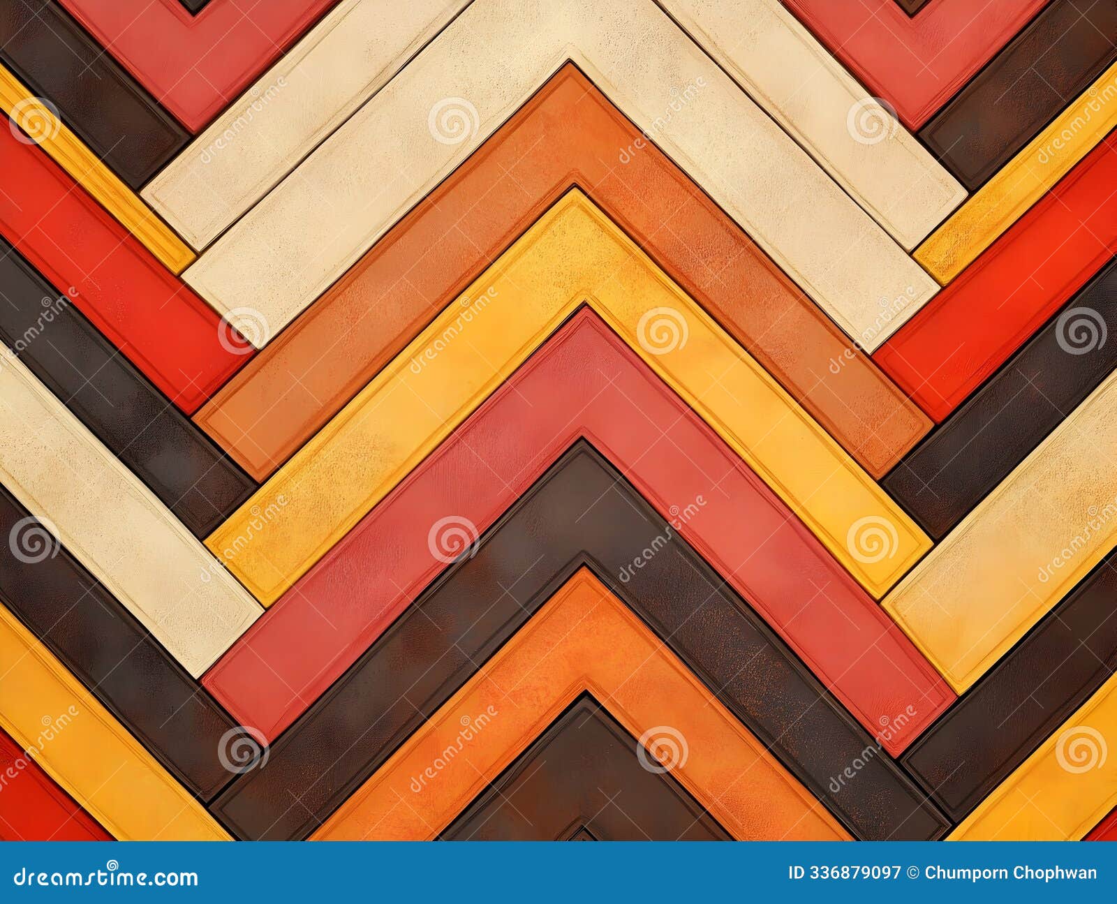 Striking 3D Chevron Texture Pattern with Vibrant Color Contrast for ...