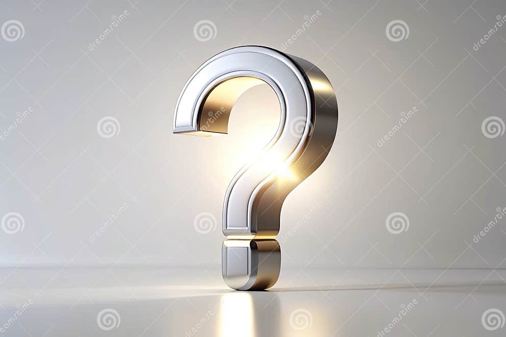 Striking 3D Question Mark Minimalist Design for Illustrations ...