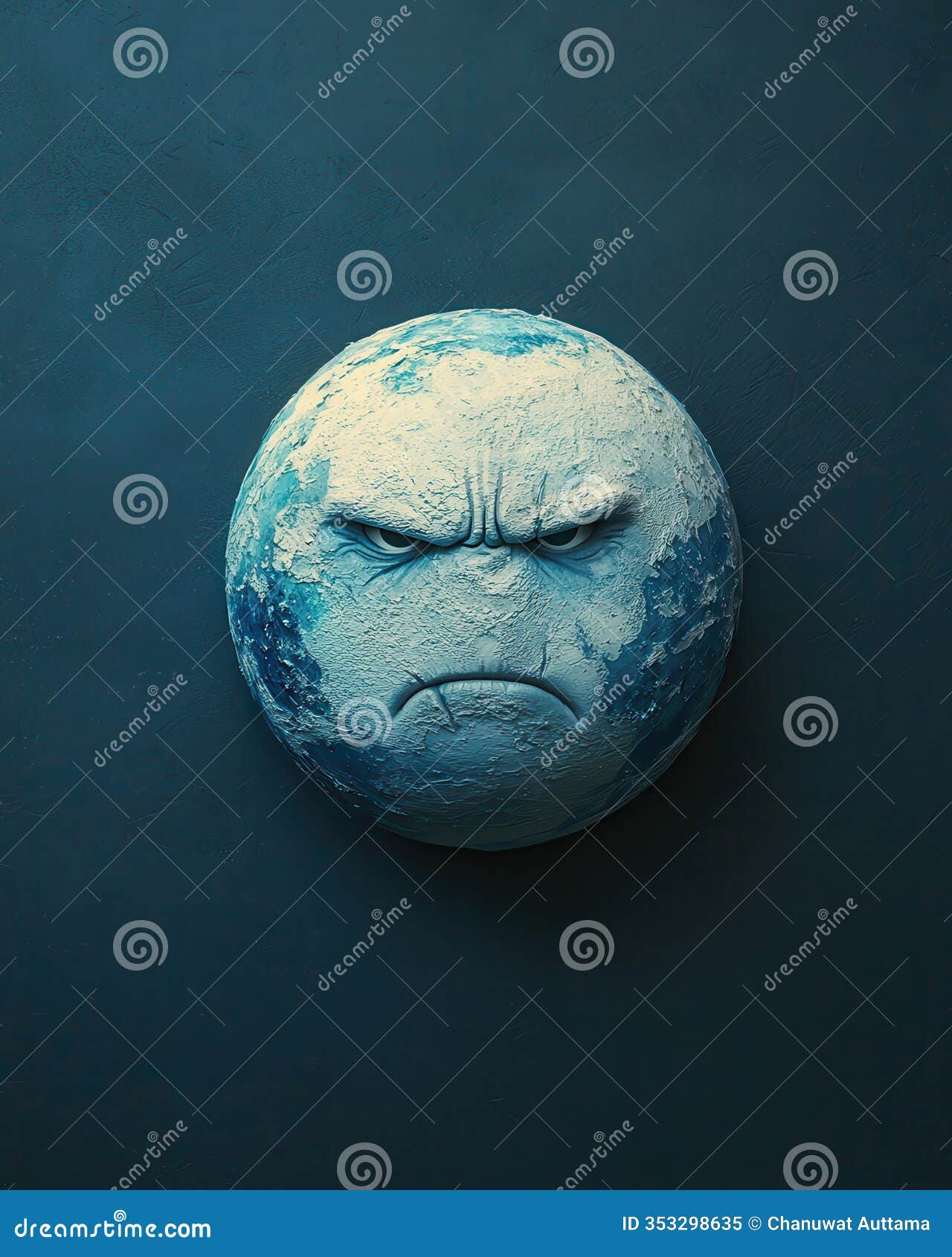 Angry Planet Earth 3D Render Environmental Crisis Global Warming ...