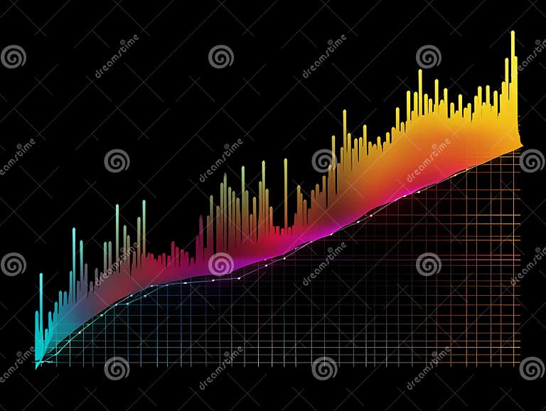 A Striking Graph Displaying an Upward Trajectory Stock Illustration ...