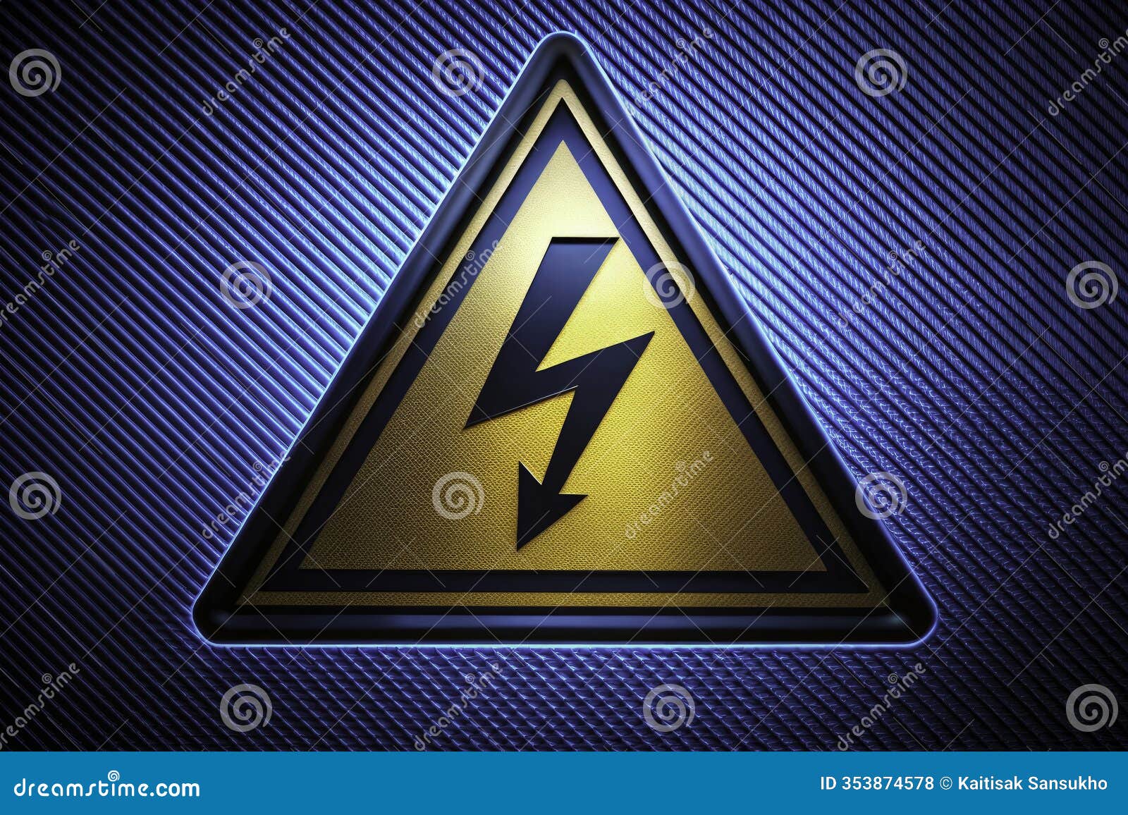 High Voltage Electricity Warning Graphic Ensuring Electrical Safety ...