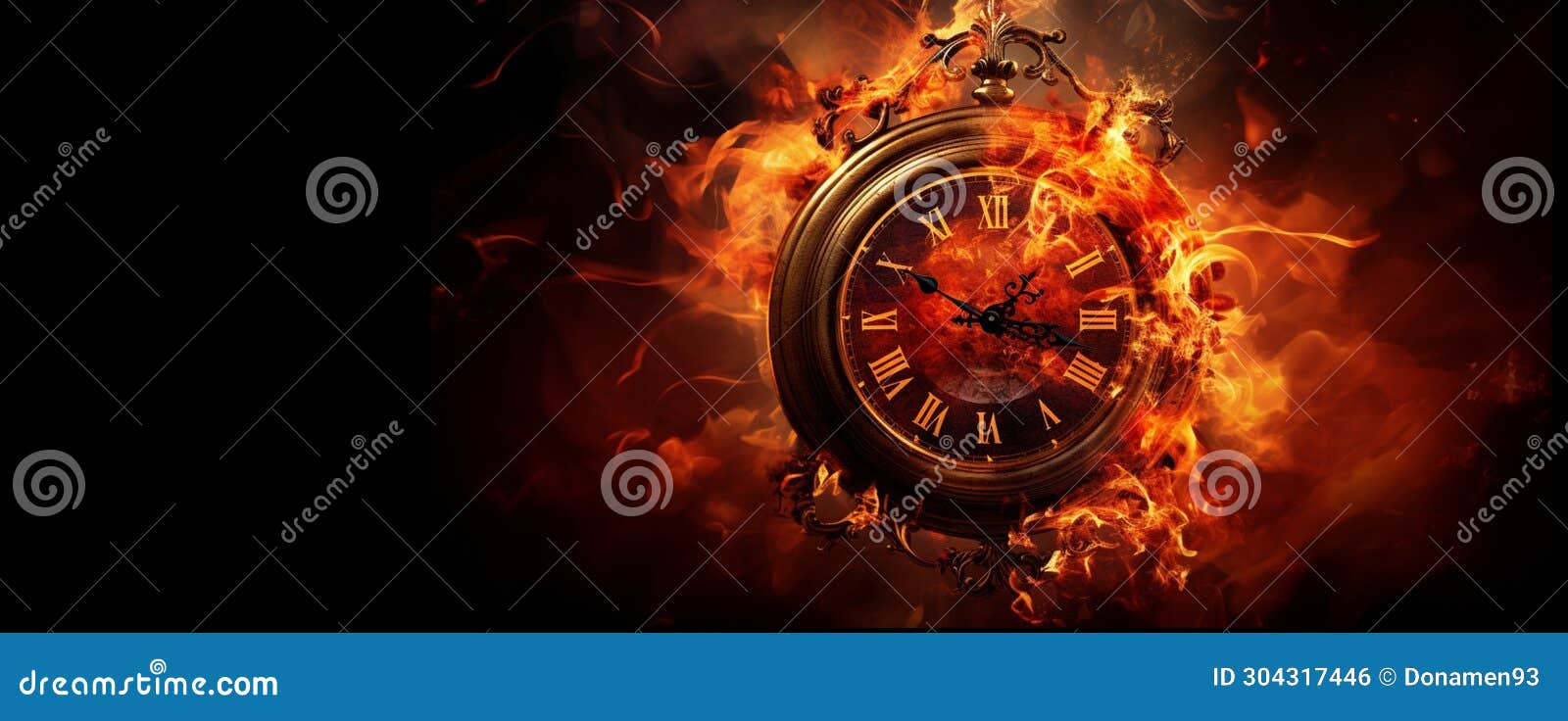 Blazing Timepiece: an Artistic Representation of Eternal Flames and ...