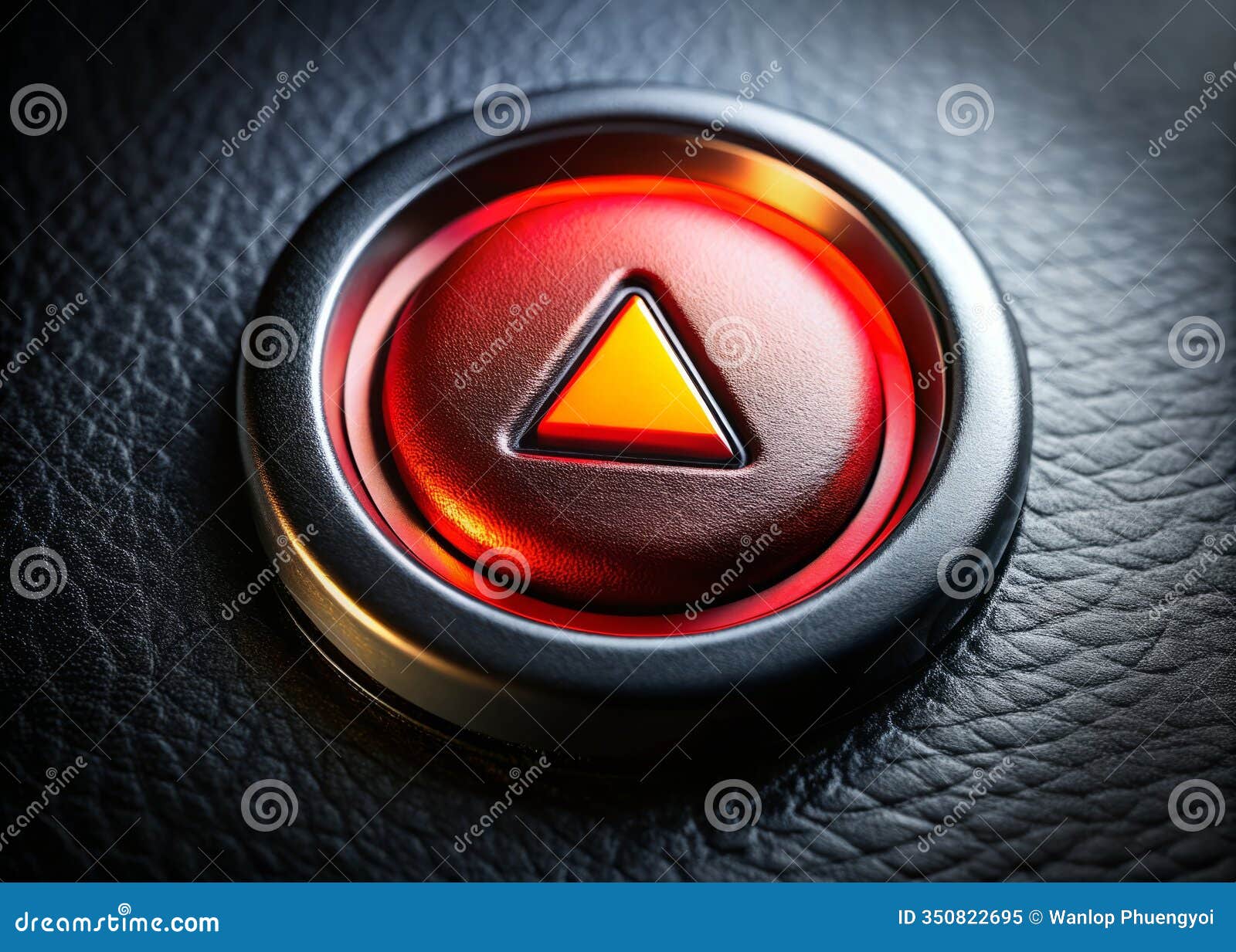 Black Circle Detonator Button Image Explosive Device Symbol for Safety ...