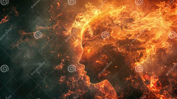 Explosive Head: Symbolizing Anger, Stress, or Creative Epiphany Stock ...