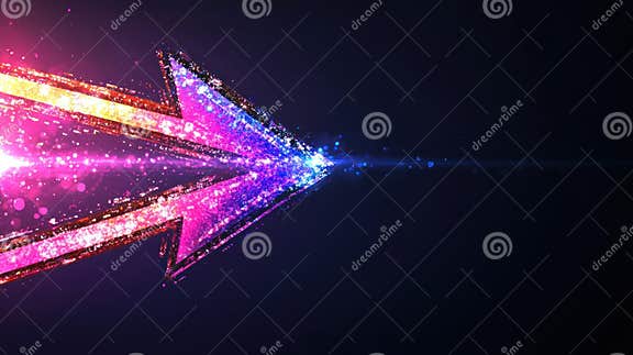 Intertwined Rays of Light in Arrow Formation: Abstract Concept of ...