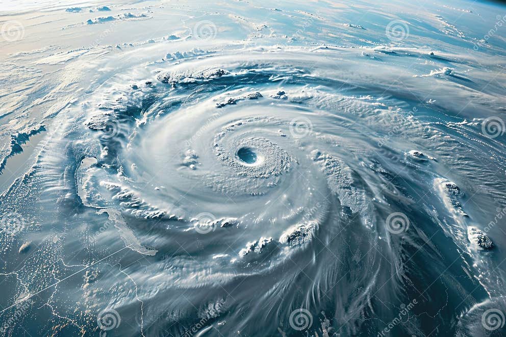 A Striking Image of a Hurricane from Space. Ideal for Weather and ...