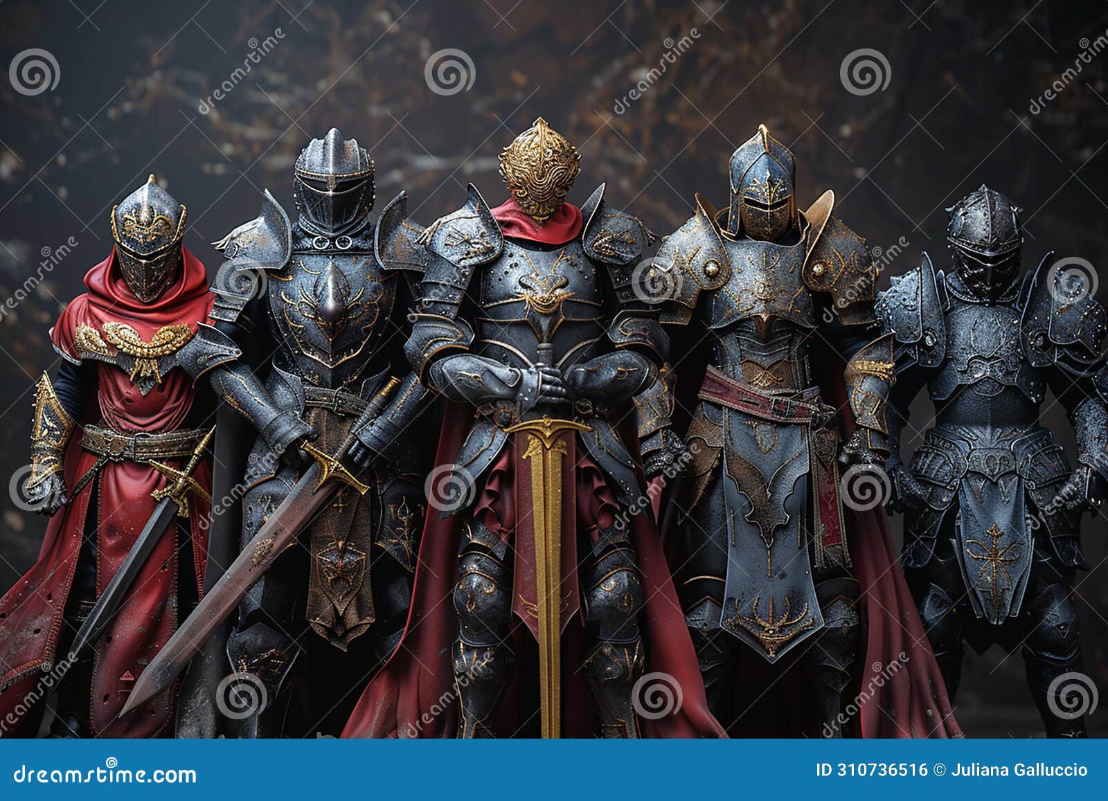 Five Knights of the Apocalypse Depiction Stock Photo - Image of ...