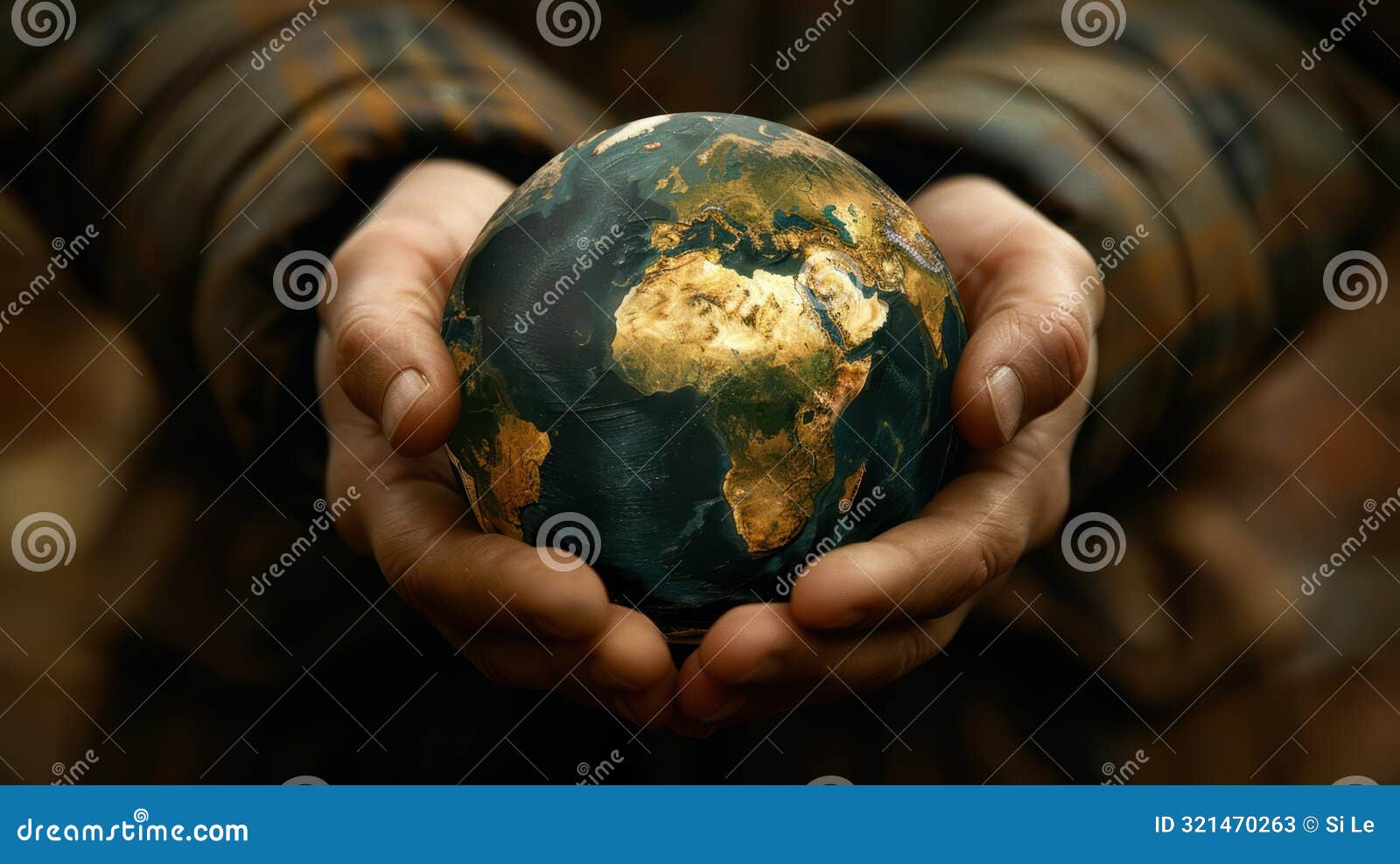 Global Unity: Embracing the World in Our Hands Stock Illustration ...